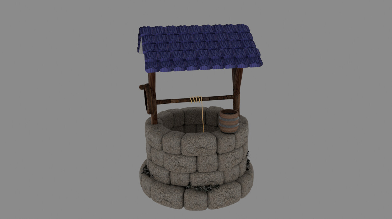 ArtStation - old well modelling