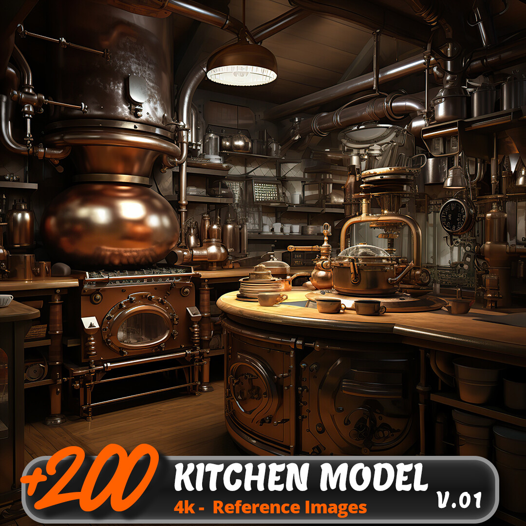 ArtStation - KITCHEN MODEL VOL. 01/ 4K/ Reference Image