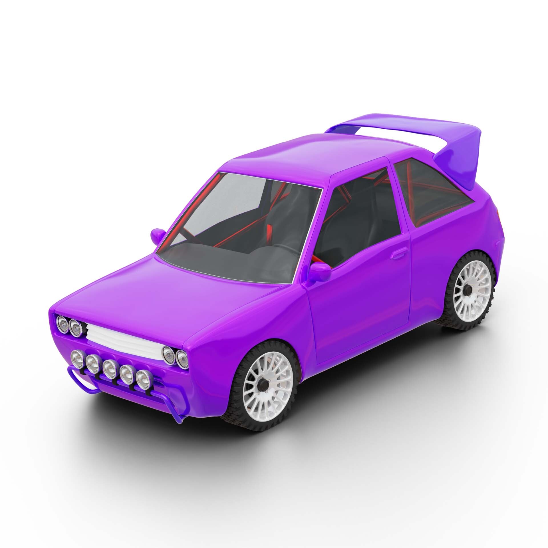 ArtStation - Concept Cartoon Rally Car 3D model