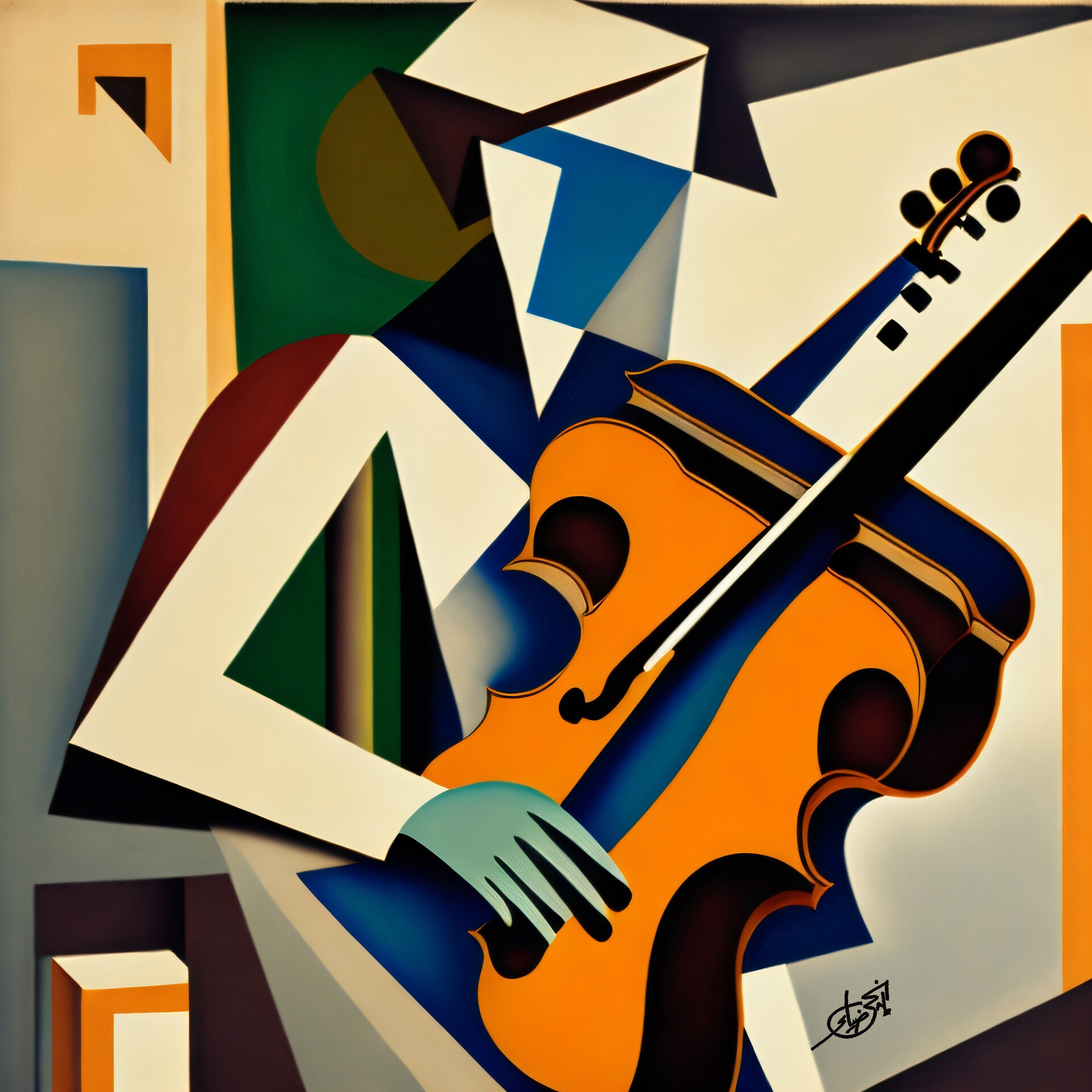 ArtStation - Cubism Figure Digital Painting