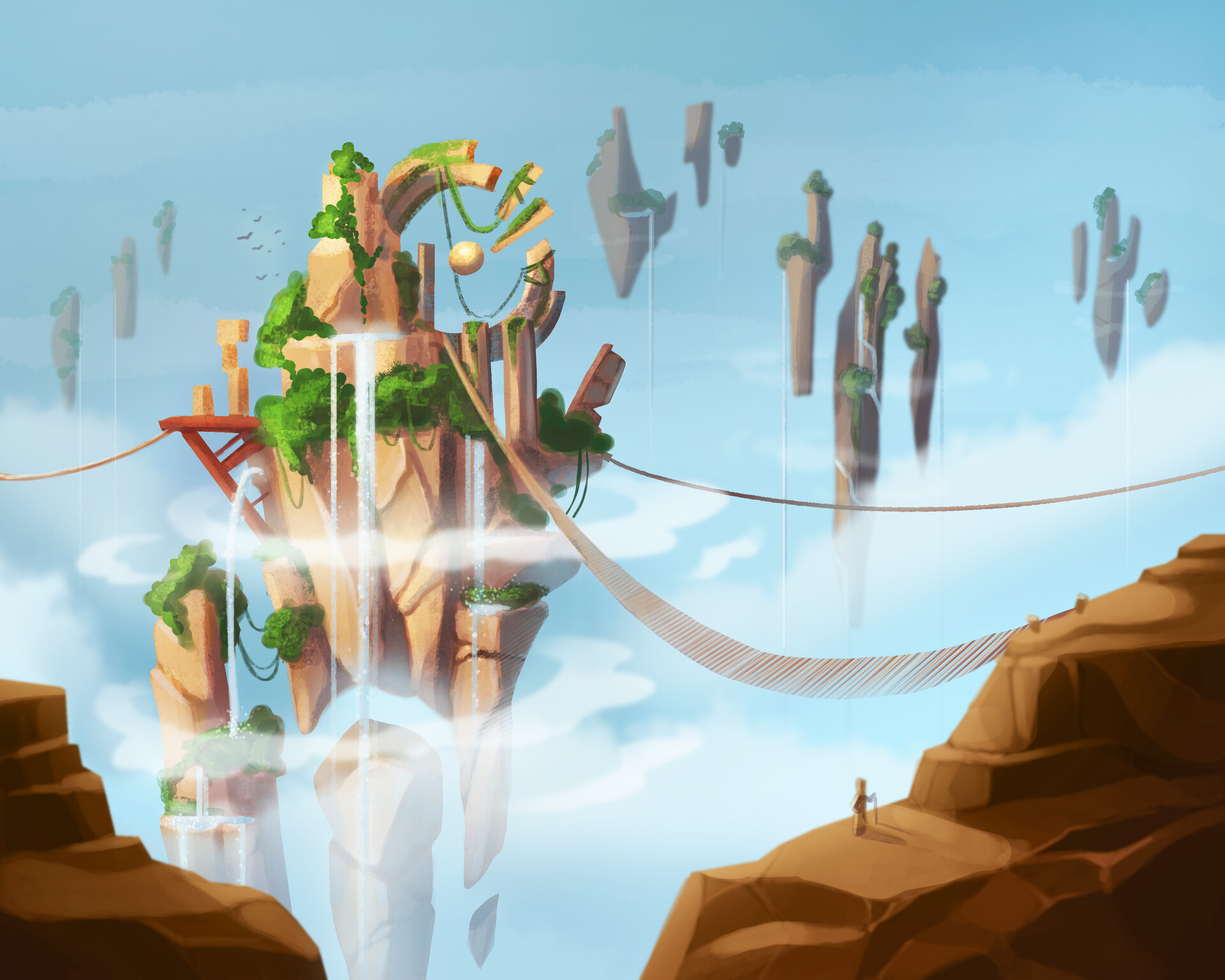 ArtStation - Floating ruins