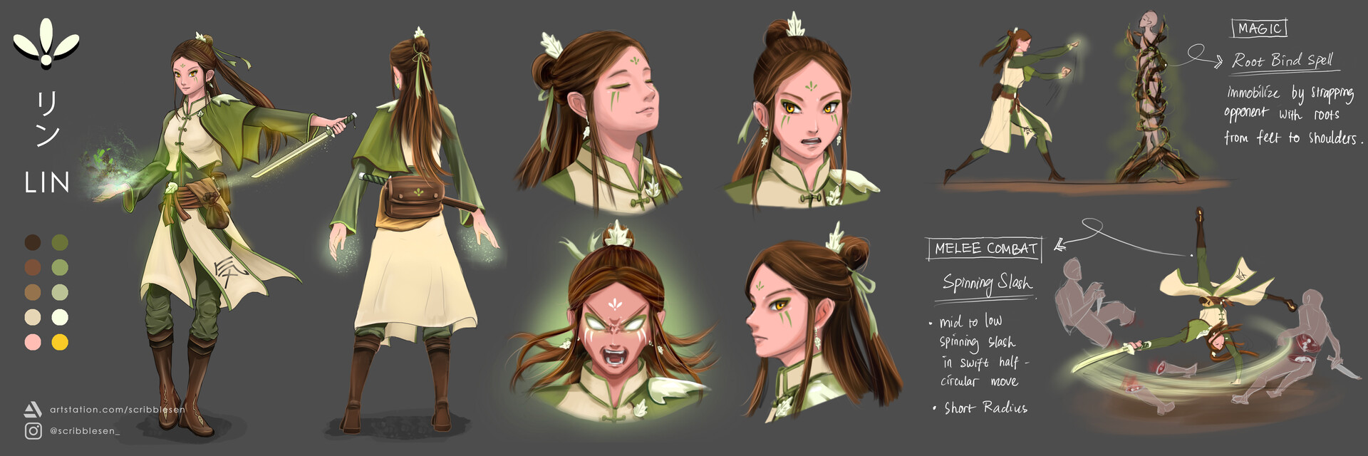 ArtStation - Lin [OC] Character Sheet