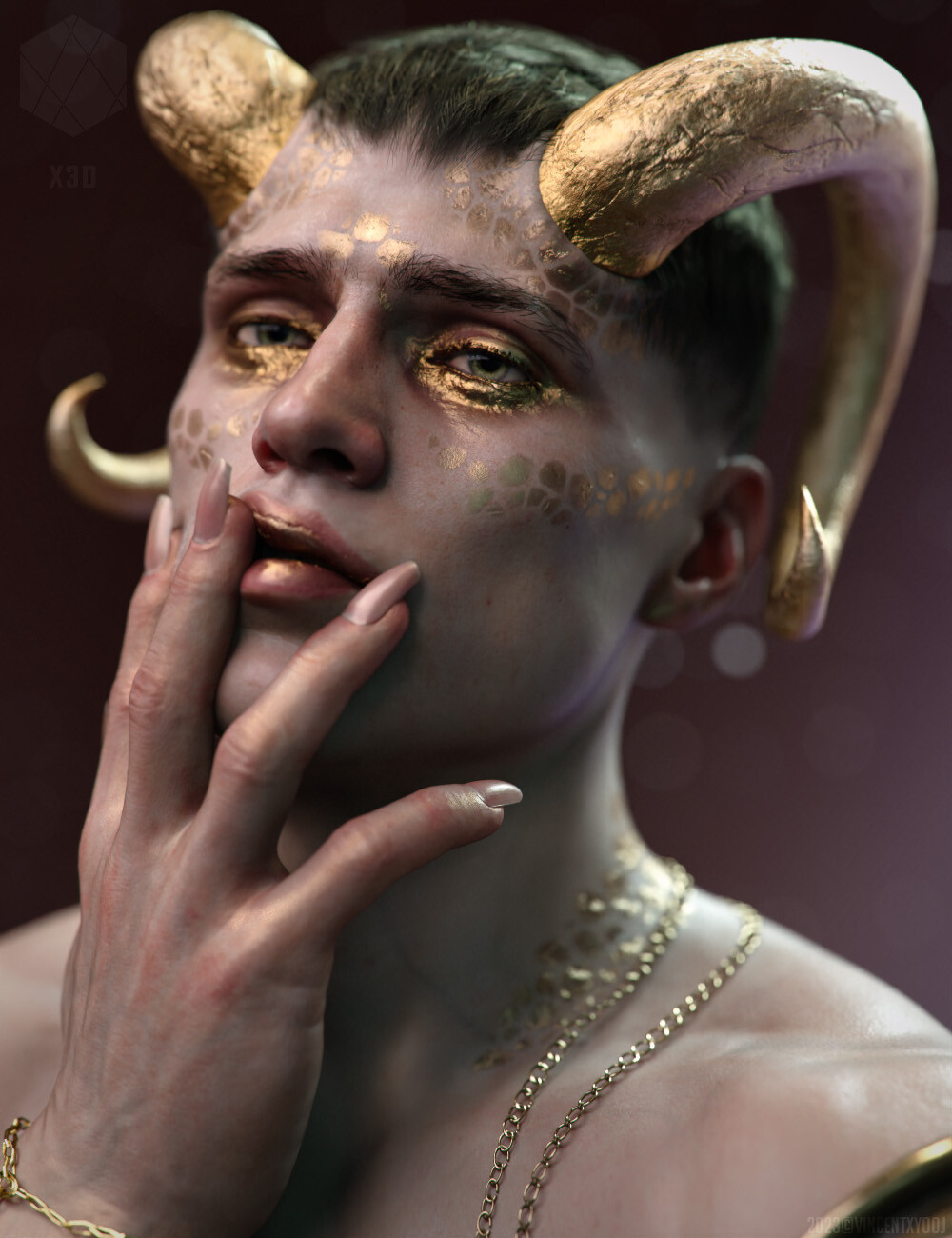 ArtStation - FPE Universal Horns and AddOn Textures for G8.1M