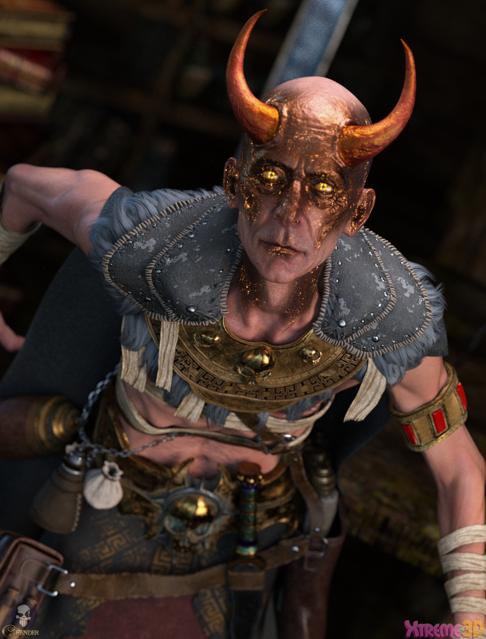 Xtreme3D Studio - FPE Universal Horns and AddOn Textures for G8.1M