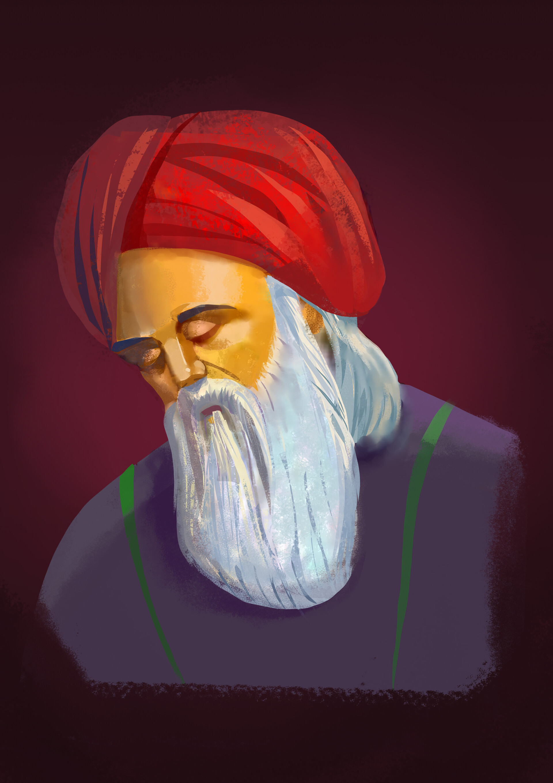 ArtStation - Nizamuddin Auliya Digital portrait