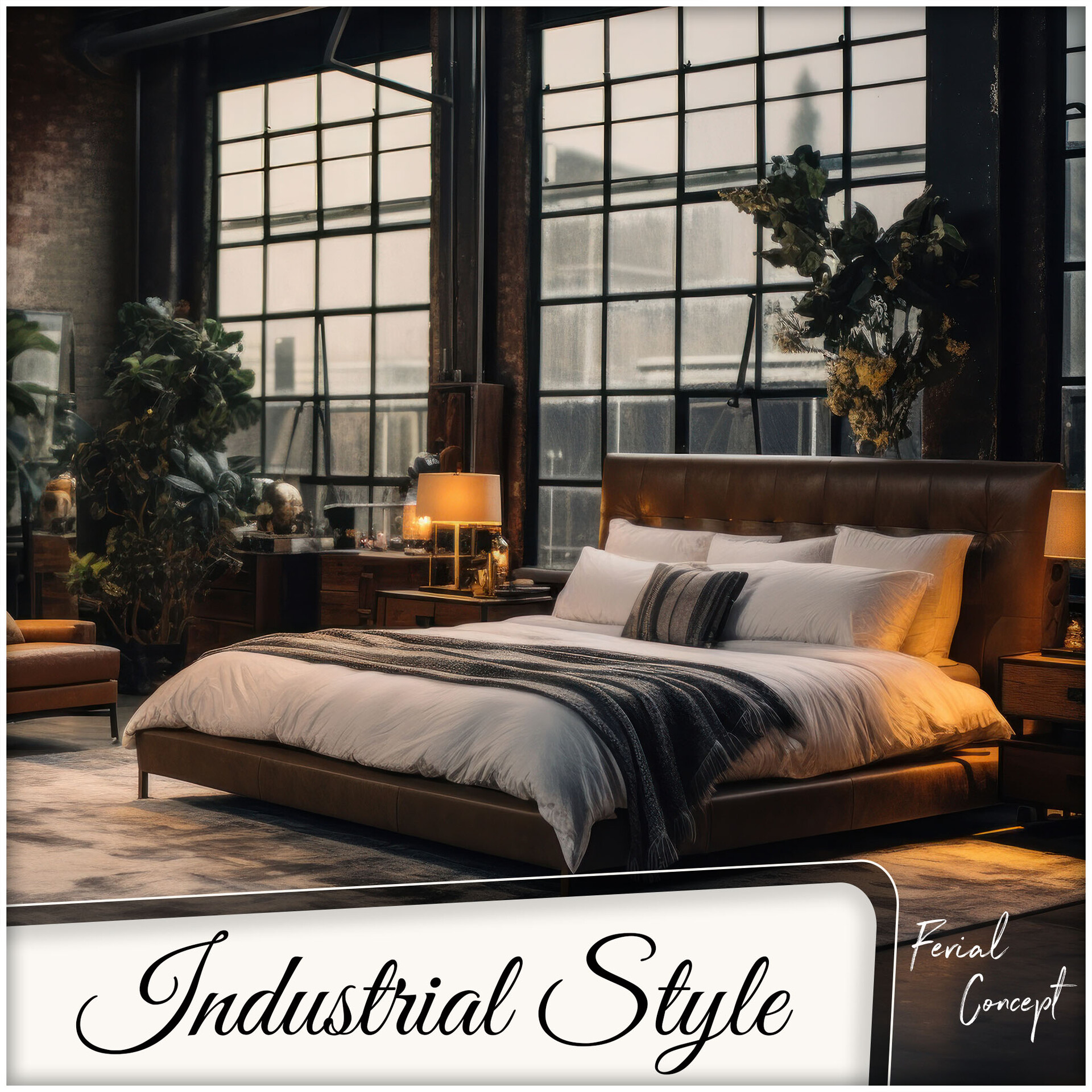 ArtStation - 🔹210 House Interior Design [Industrial Style] Reference ...