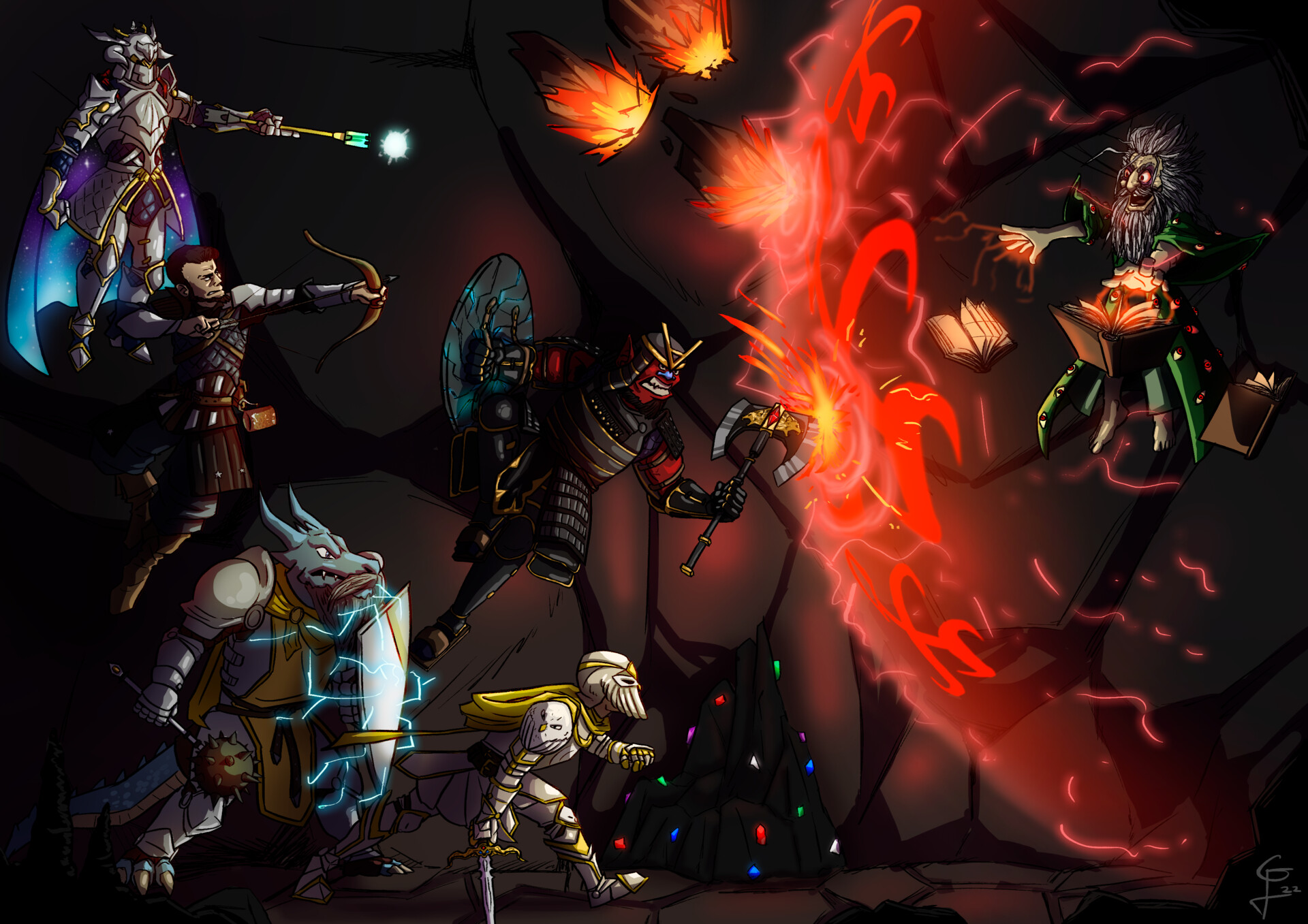 ArtStation - Comission | RPG Party vs Halaster Blackcloack