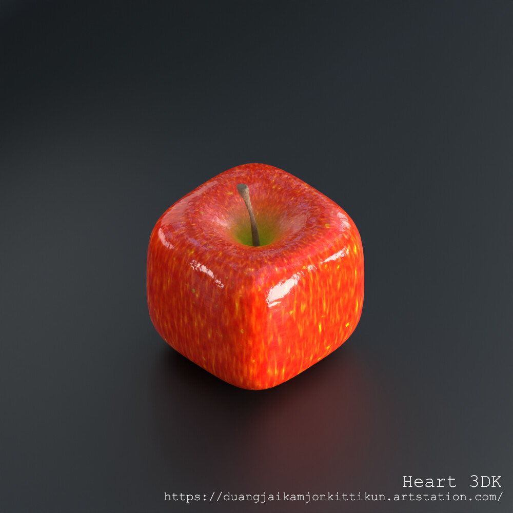 Heart 3DK - Isometric Fruit Cube Collection