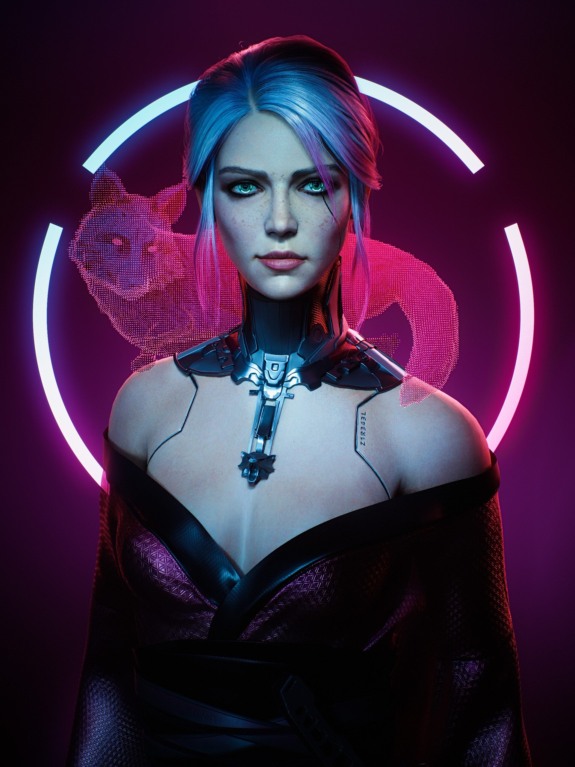 ArtStation - Cyber Ciri | Cyberpunk 2077 x Witcher 3: Wild Hunt