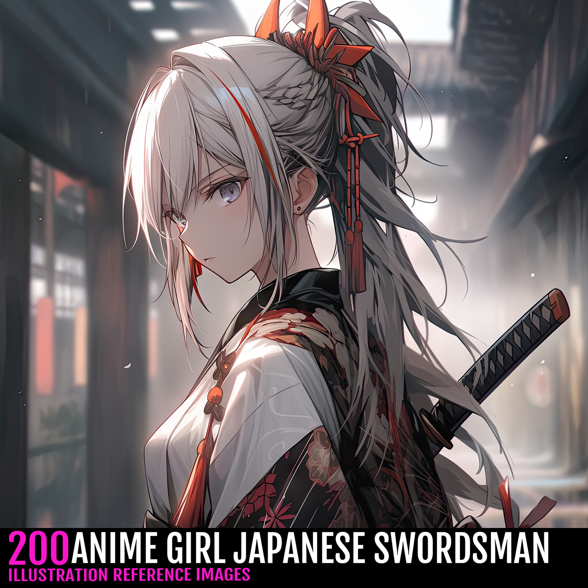 ArtStation - 200 ANIME GIRL JAPANESE SWORDSMAN