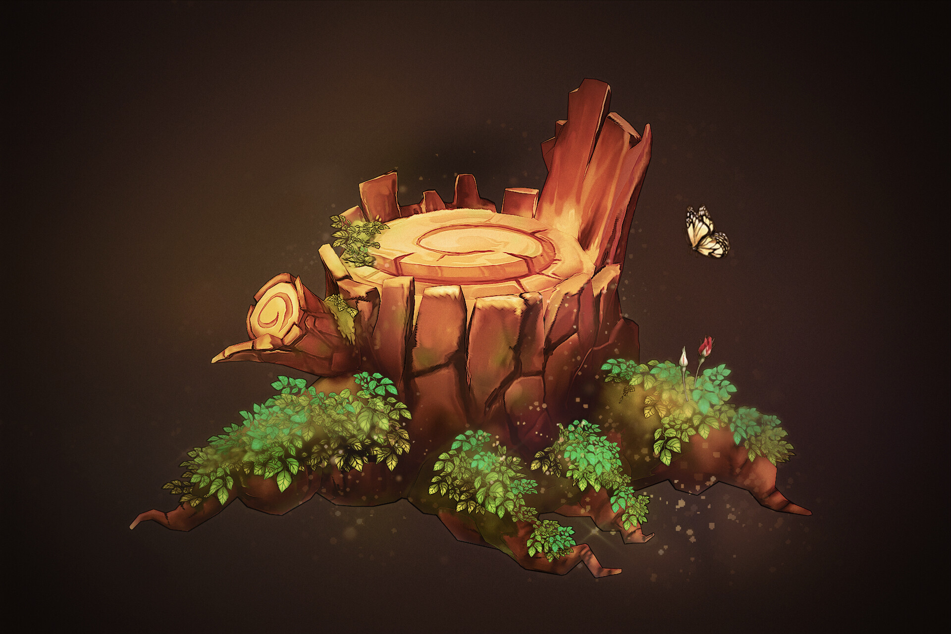 ArtStation - wooden modeling 3d game handpaniting