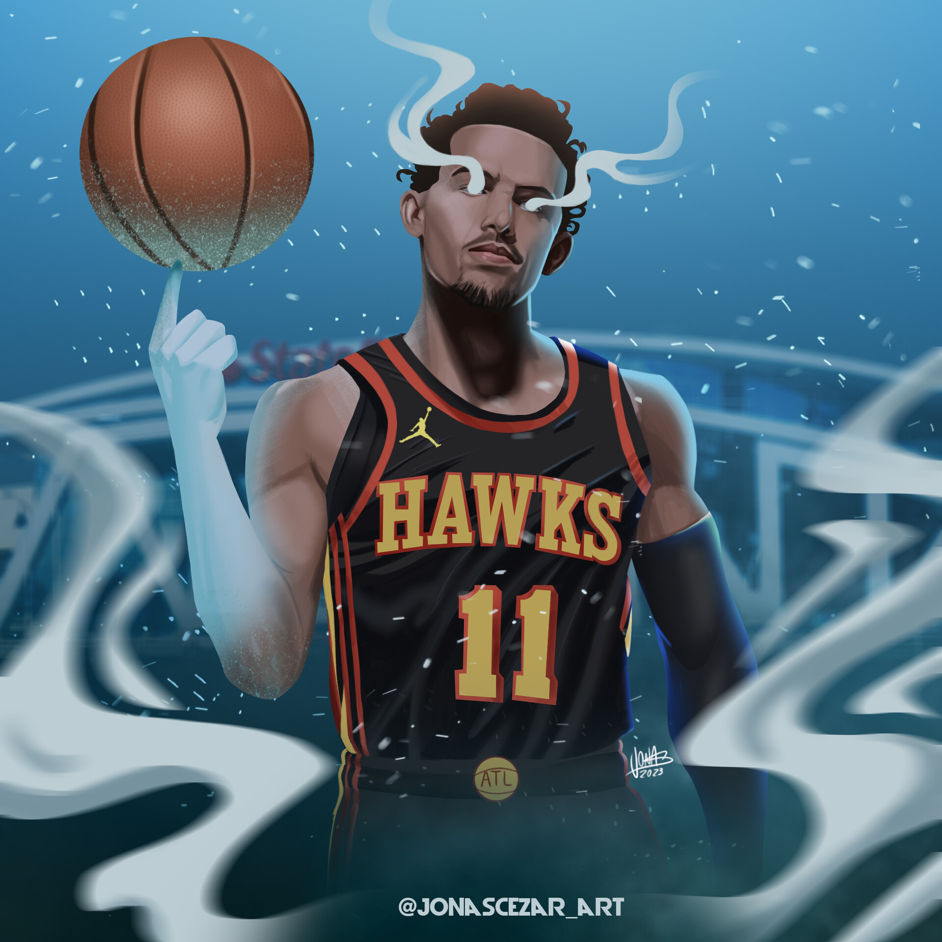 ArtStation - ICE TRAE "TRAE YOUNG" NBA PLAYER