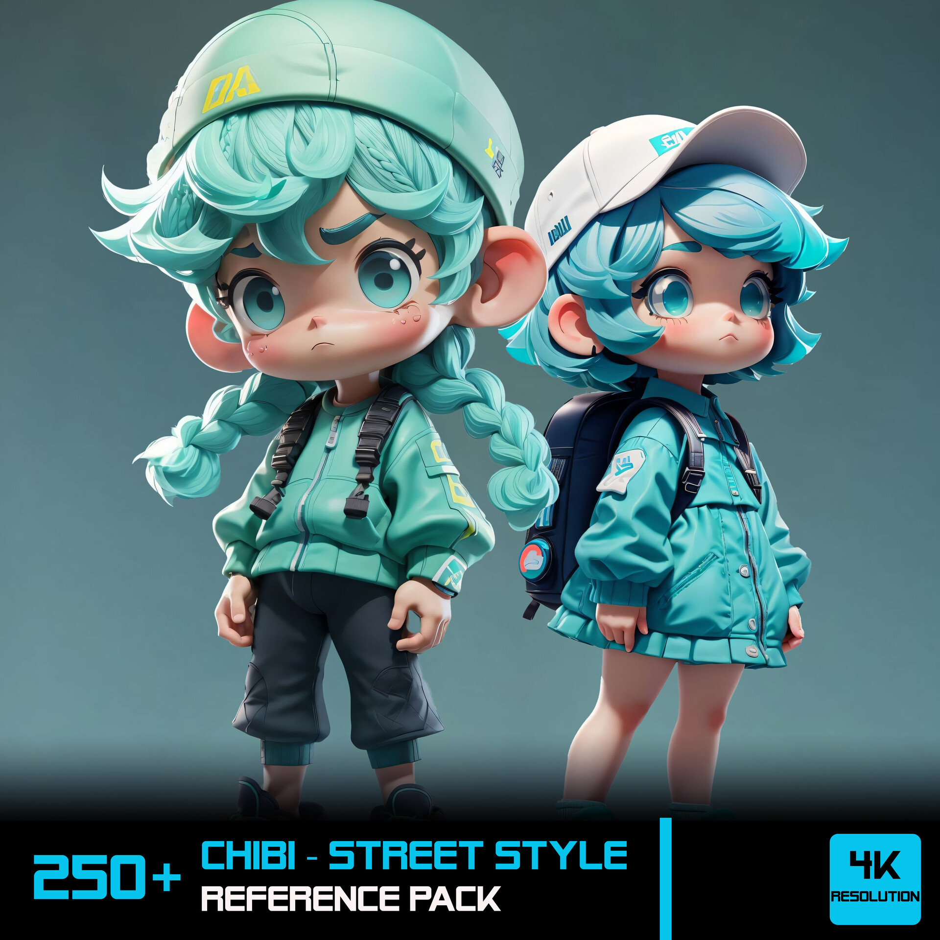 ArtStation - 250+ Chibi - Street Style Reference Characters