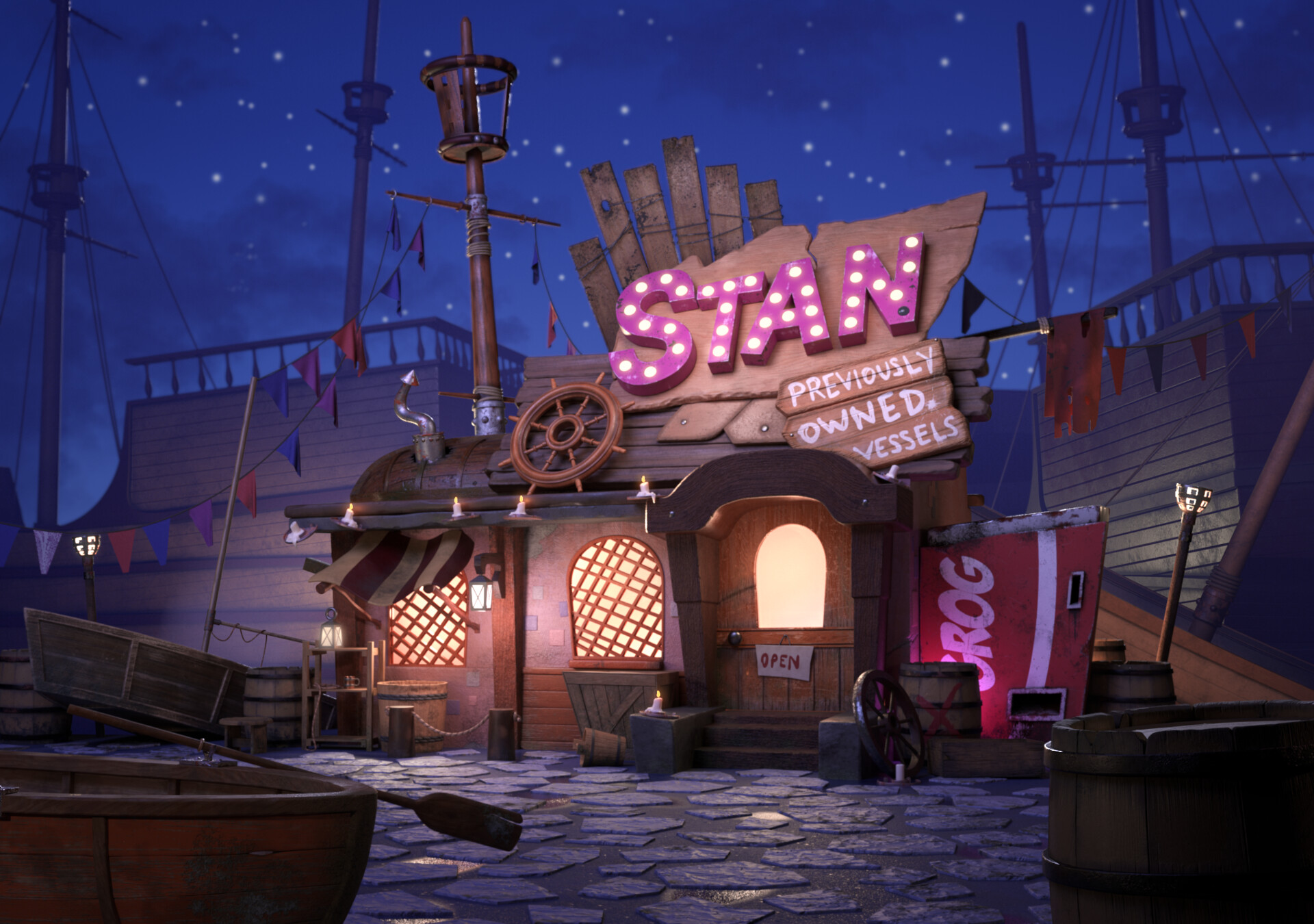 ArtStation - Stan's Cabin - Monkey Island