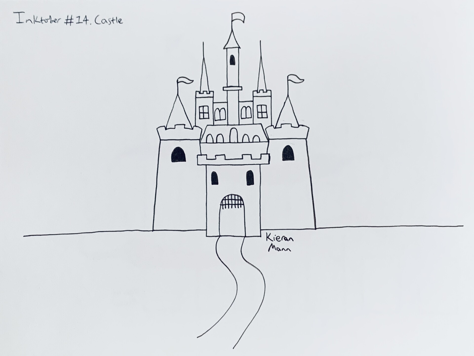 ArtStation - Inktober 2023 Day 14 - Castle