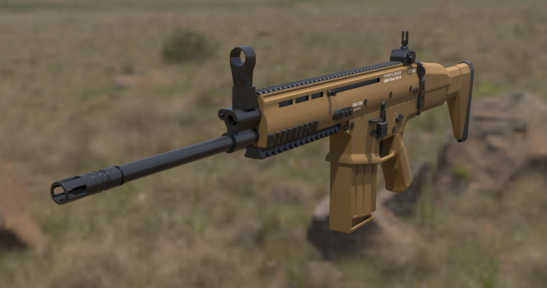 ArtStation - FN Scar-H (3d Model)