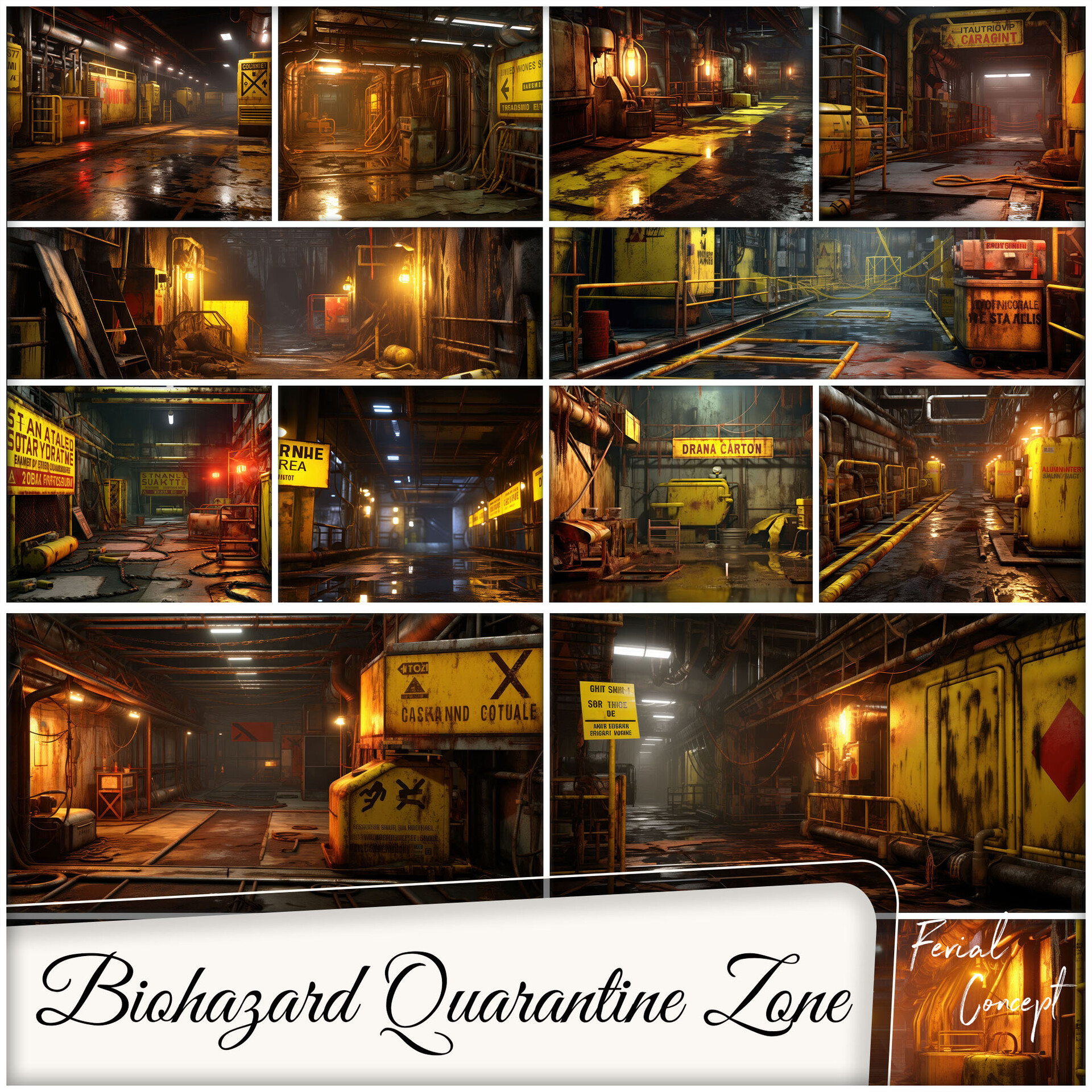 Ferial Concept - 🔹230 Biohazard Quarantine Zone Environment Concept ...