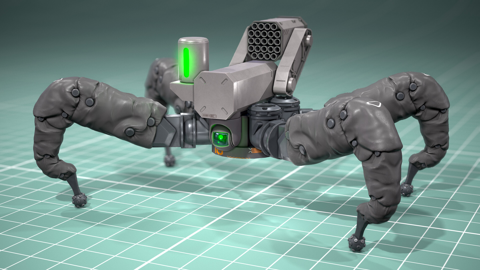 Artstation Tactical Spider Robot Concept From 北陵重工的票票 To 3d Game Ready Asset