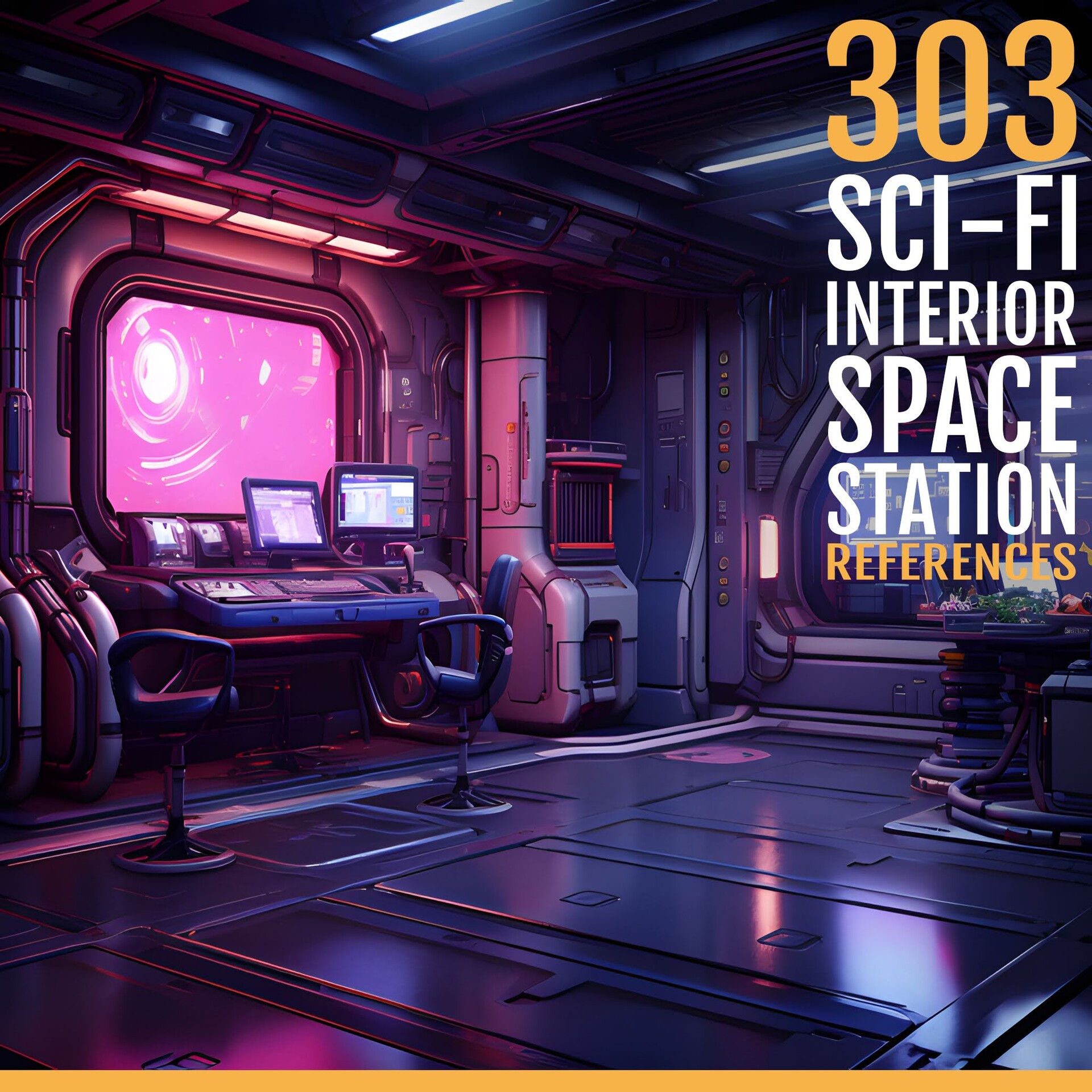 ArtStation - 303 Sci-Fi Interior Space Station