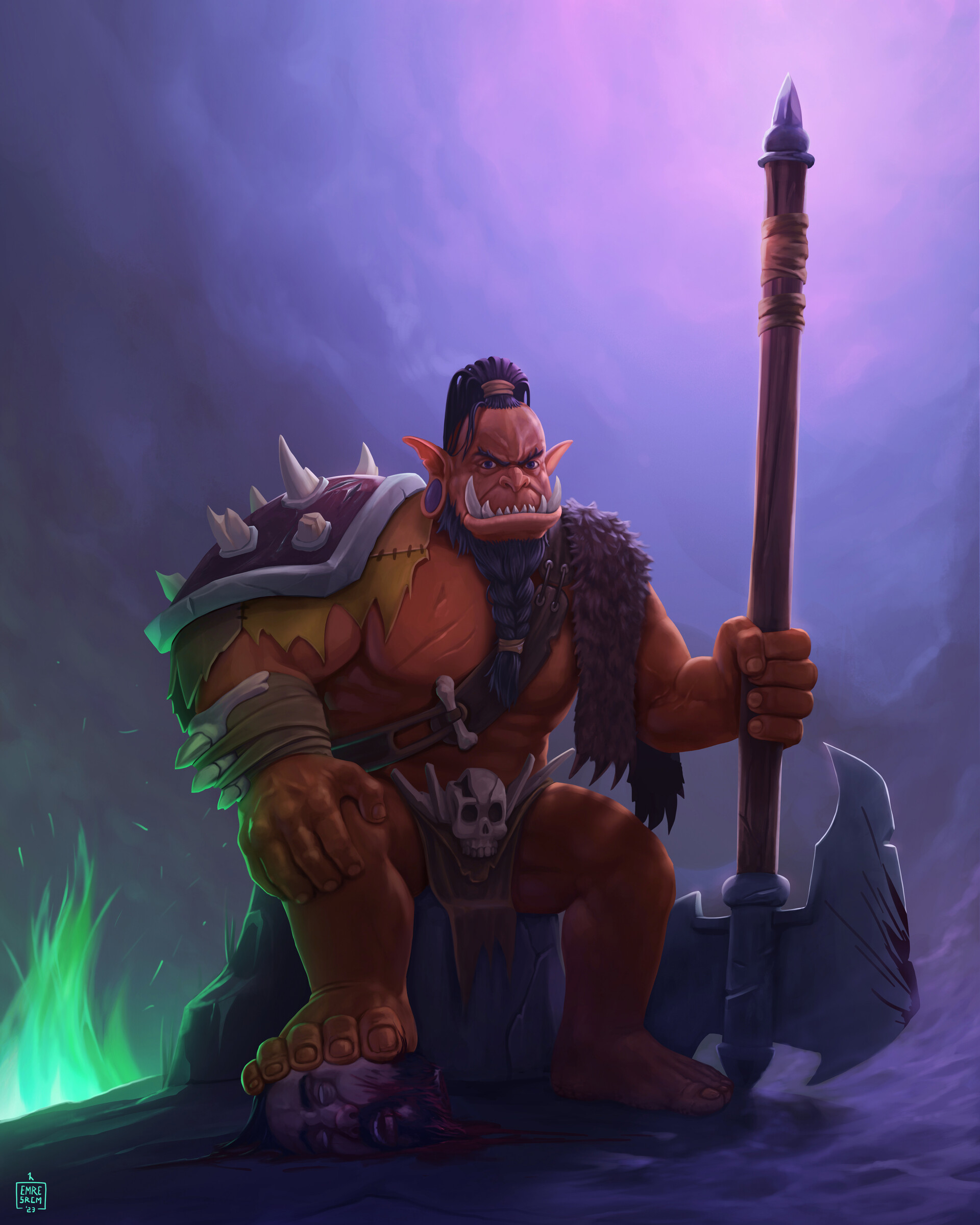 ArtStation - warrior ork