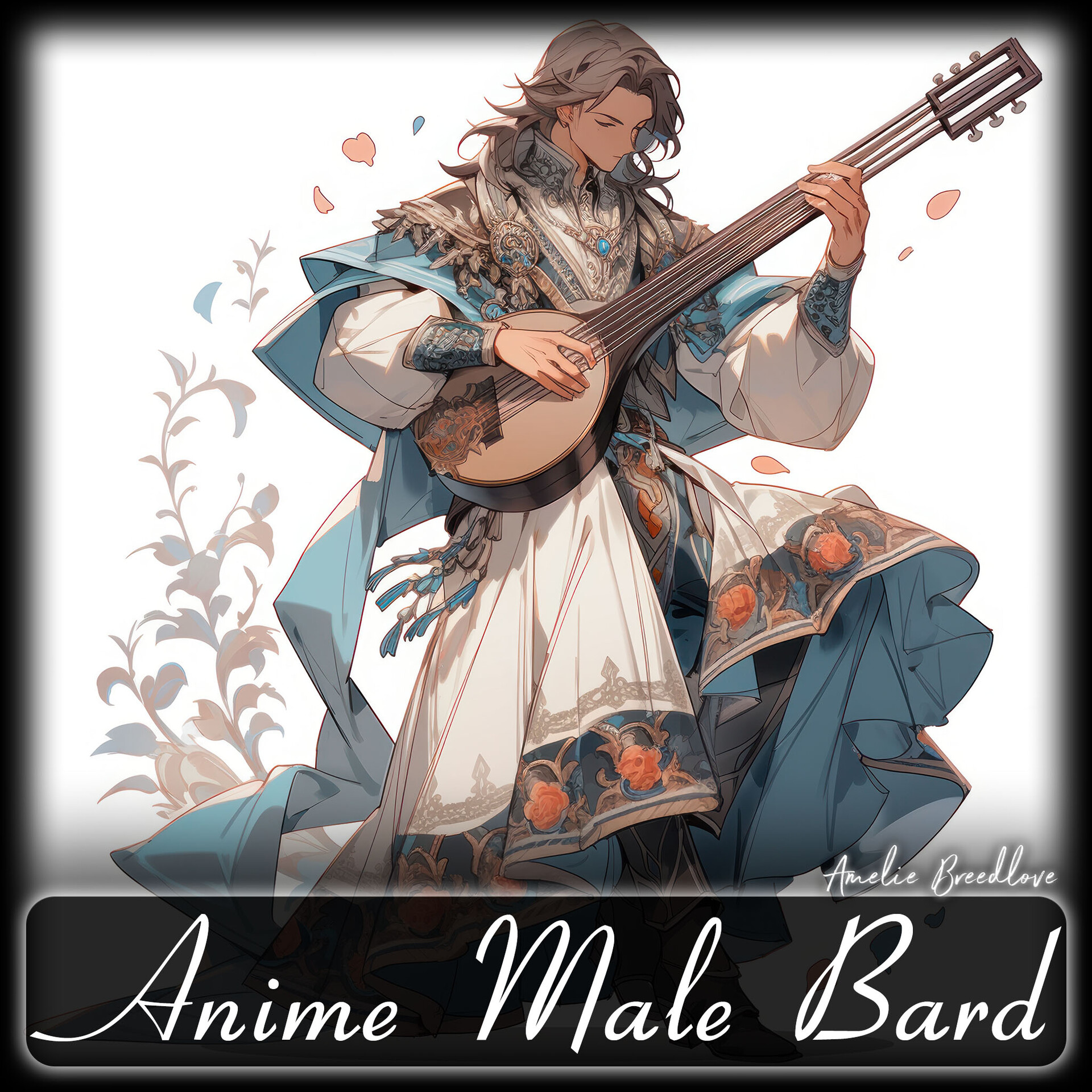 ArtStation - 200 Anime Male Bard (Full Body) Reference Pack | 4K | v.18