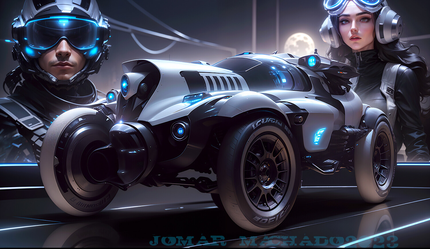 ArtStation - Retro Future Races... Night and Day