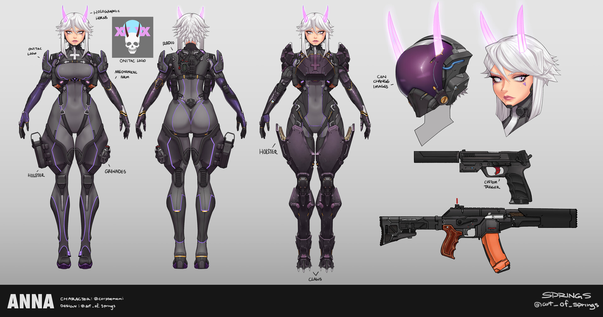 ArtStation - Anna Character Sheet