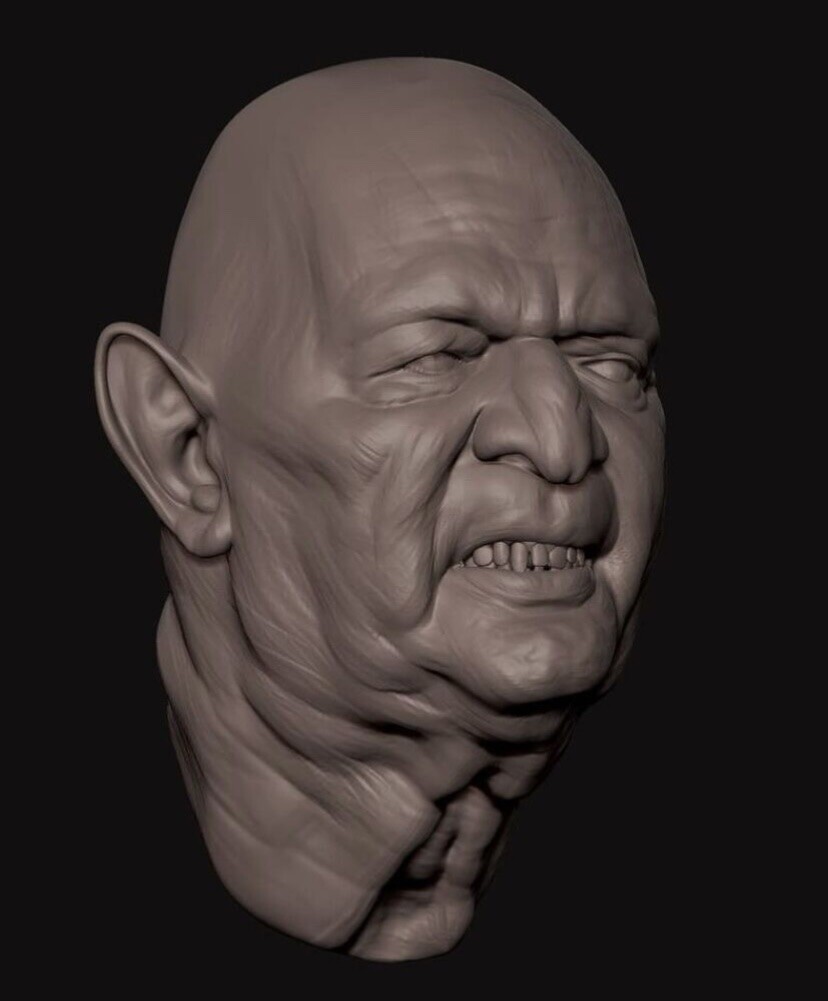 ArtStation - Horror Creature head design