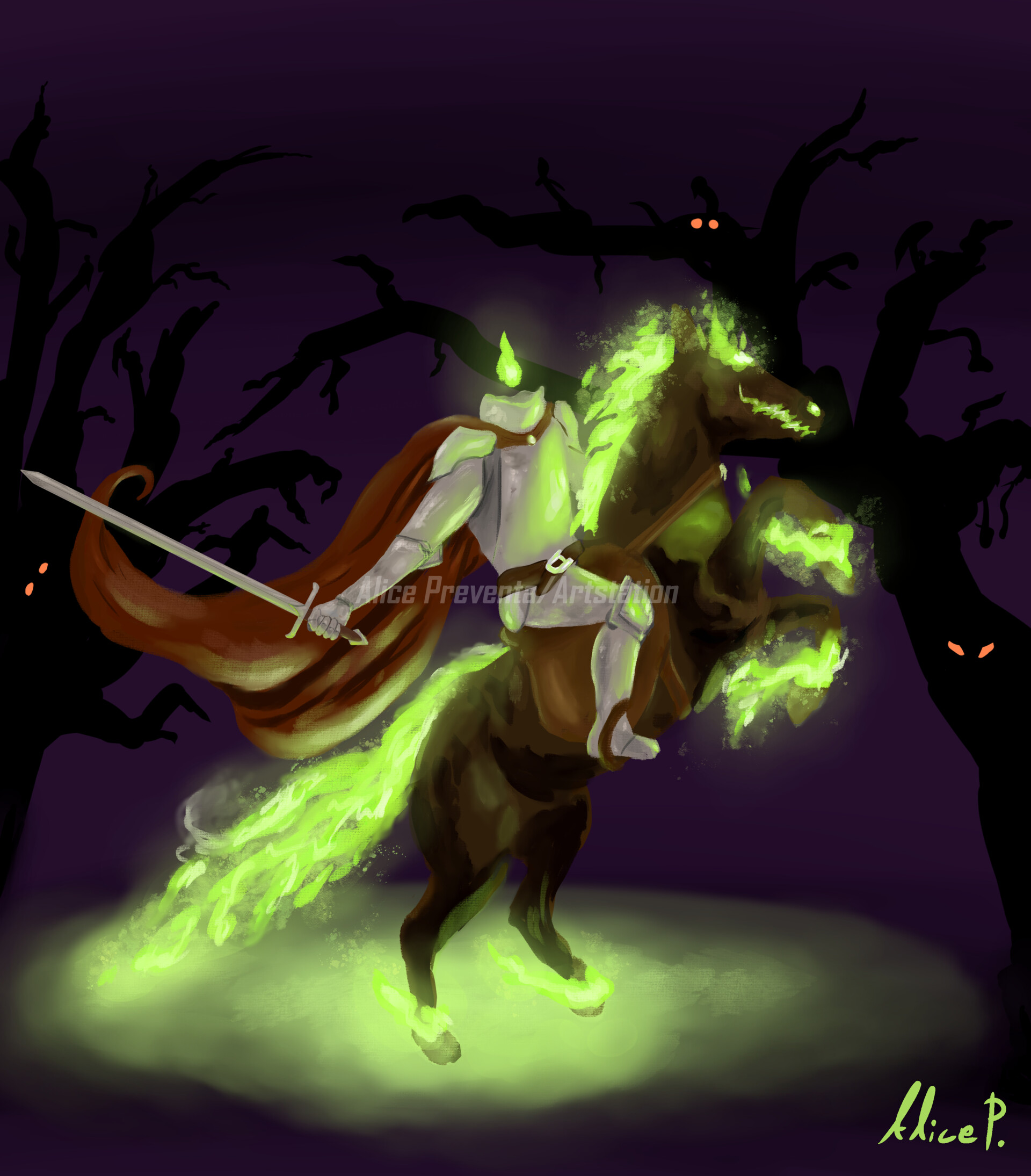 ArtStation - Dullahan/Headless Knight