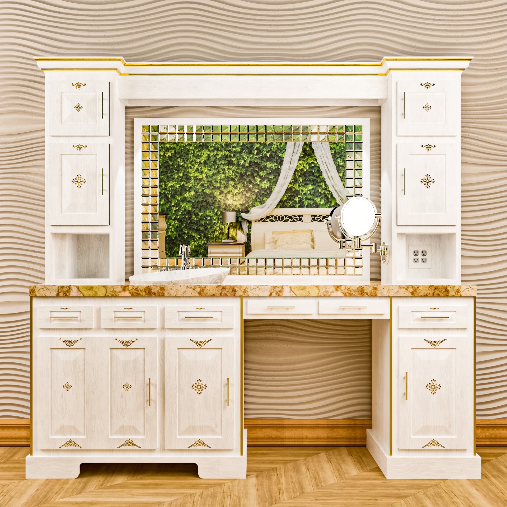 ArtStation - Renaissance Vanity Makeup Table