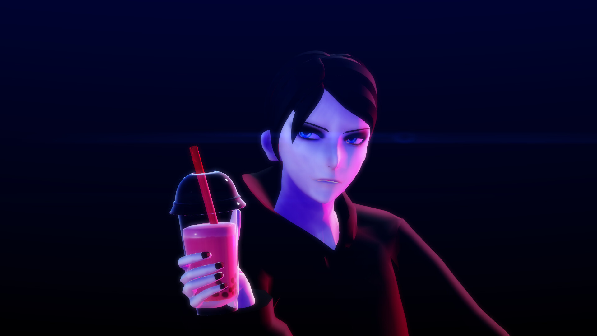 ArtStation - [MMD] Dolfy with a bubbletea [light test]