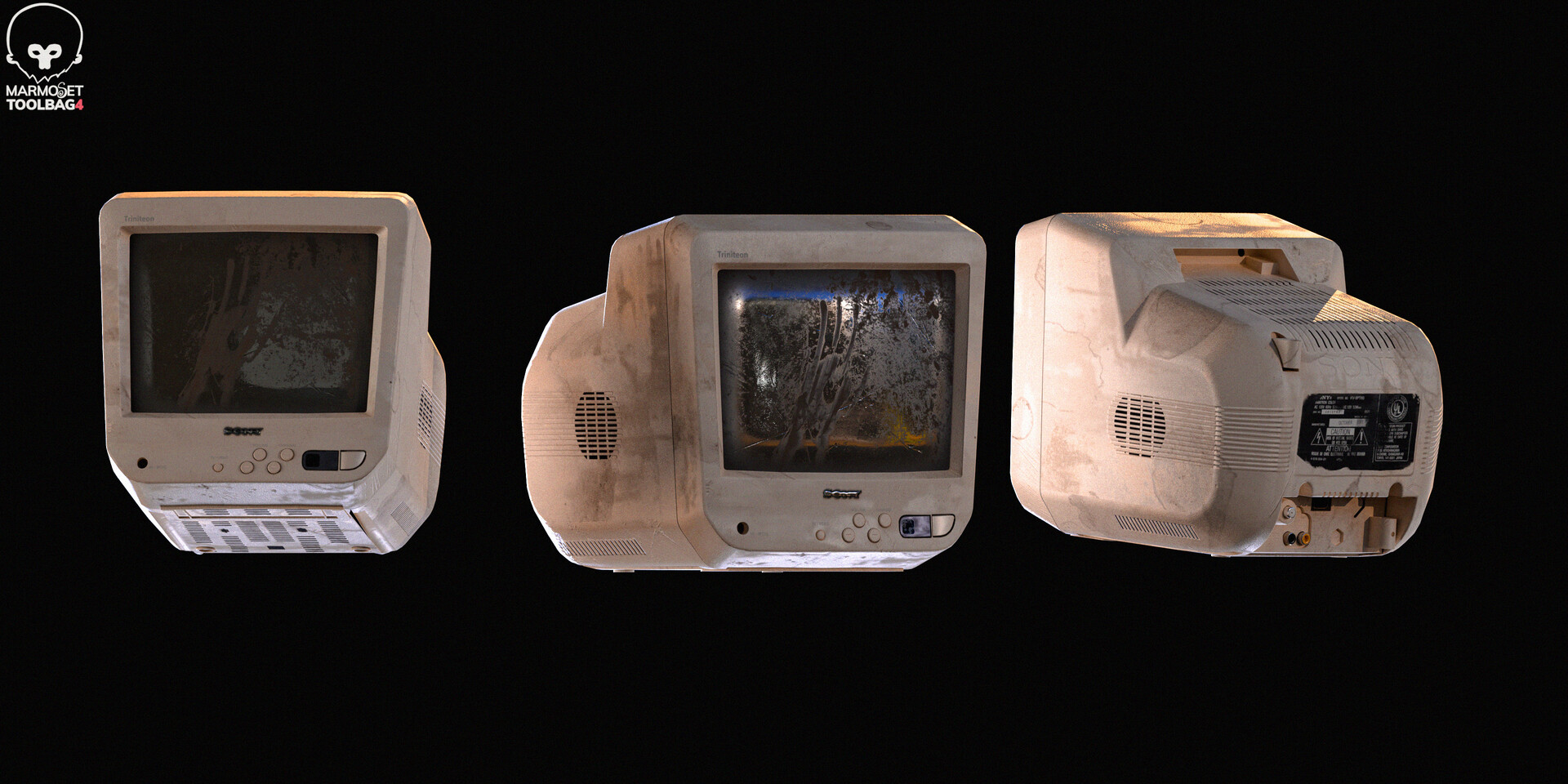 ArtStation - old sony tv practice