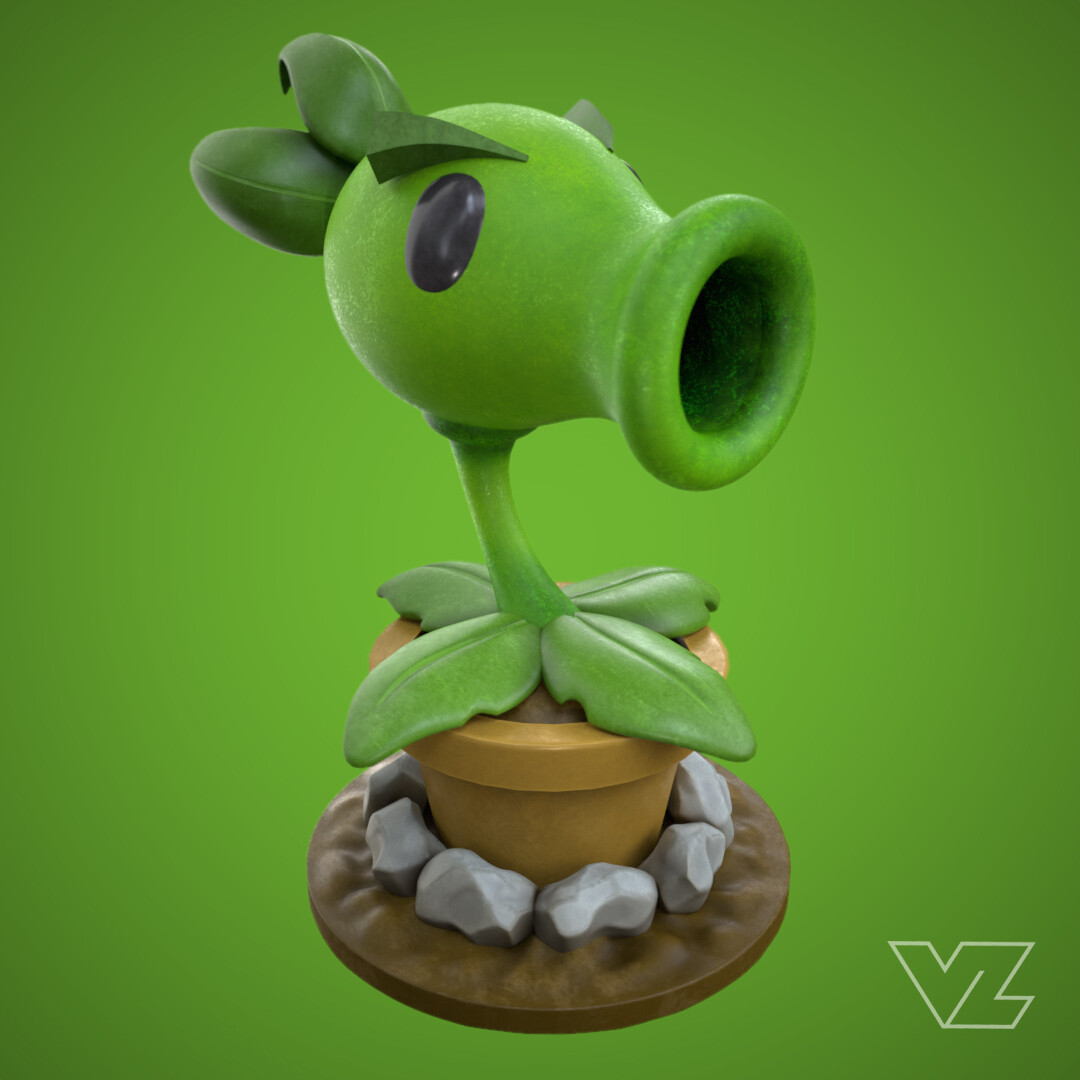 Varizal Zulmi - "Repeater" Plants vs Zombies 3D Fanart
