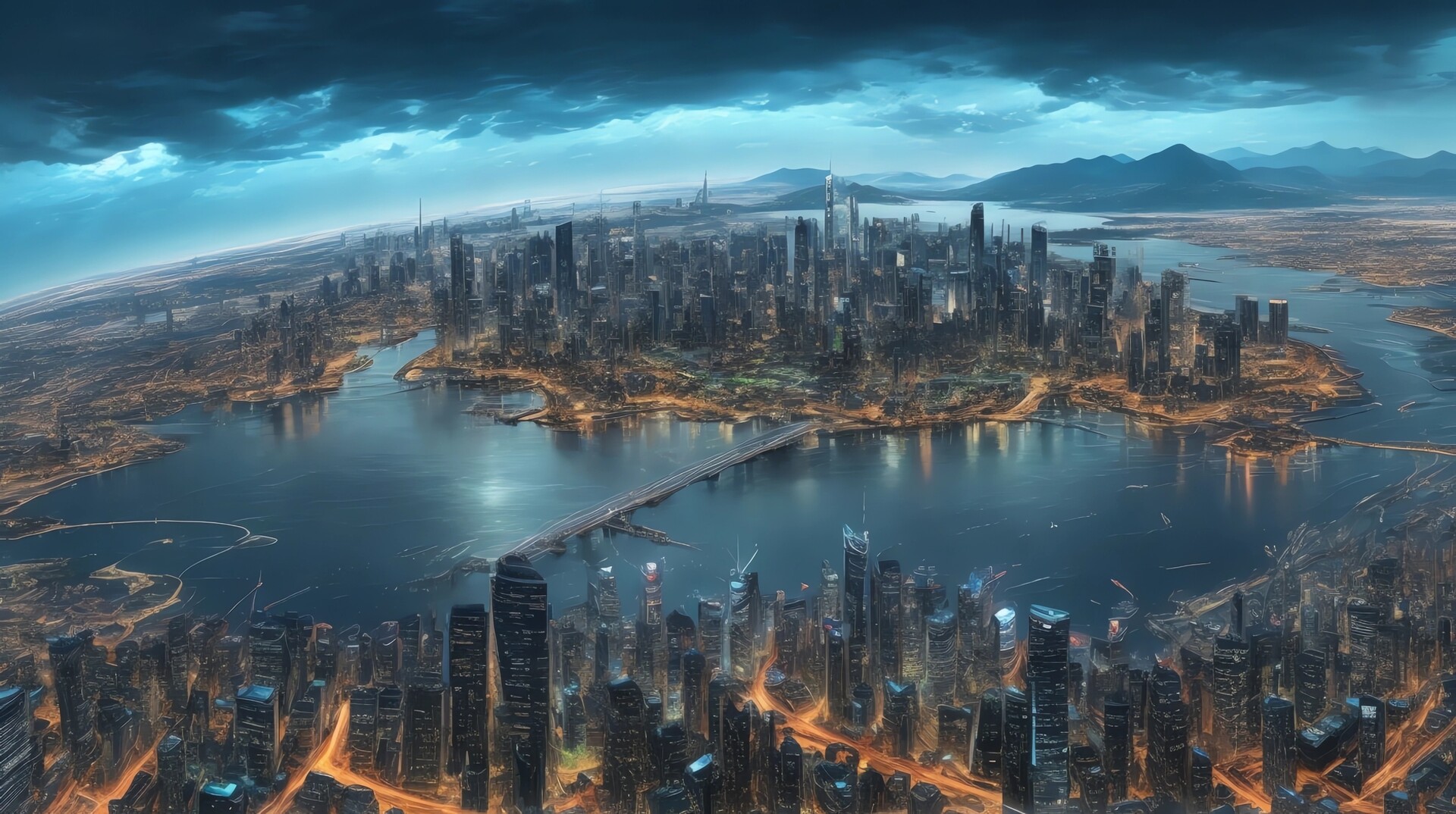 ArtStation - Areal City View 2