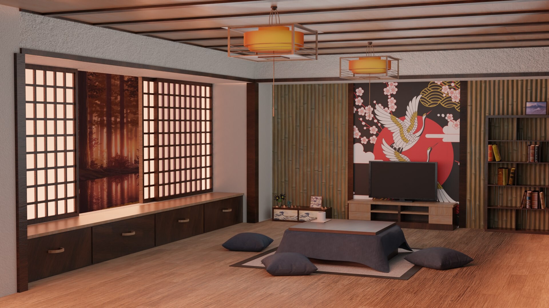 ArtStation - Japanese style room