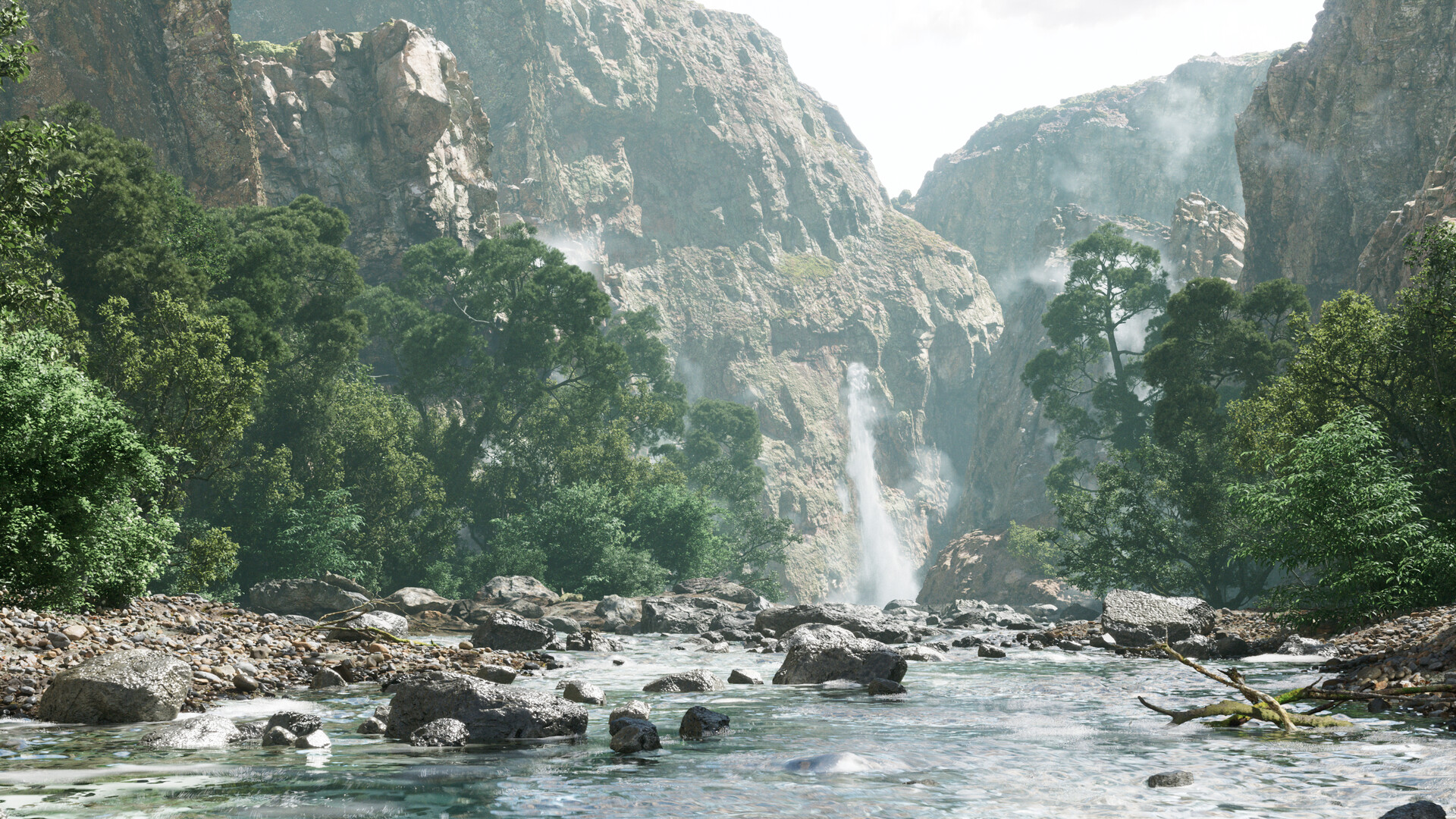 ArtStation - Flowing River Envorinment