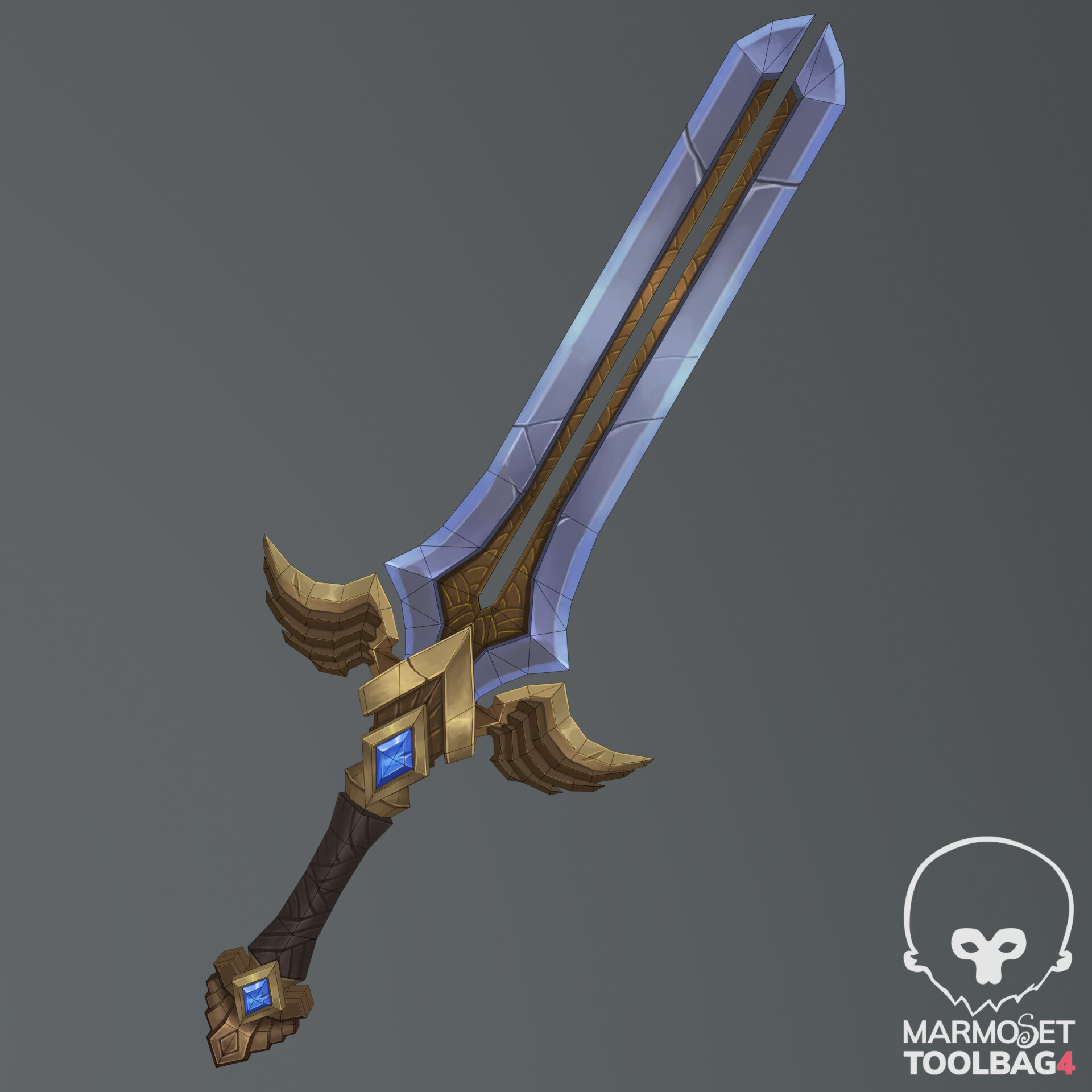 ArtStation - Hand Painted 3D Sword