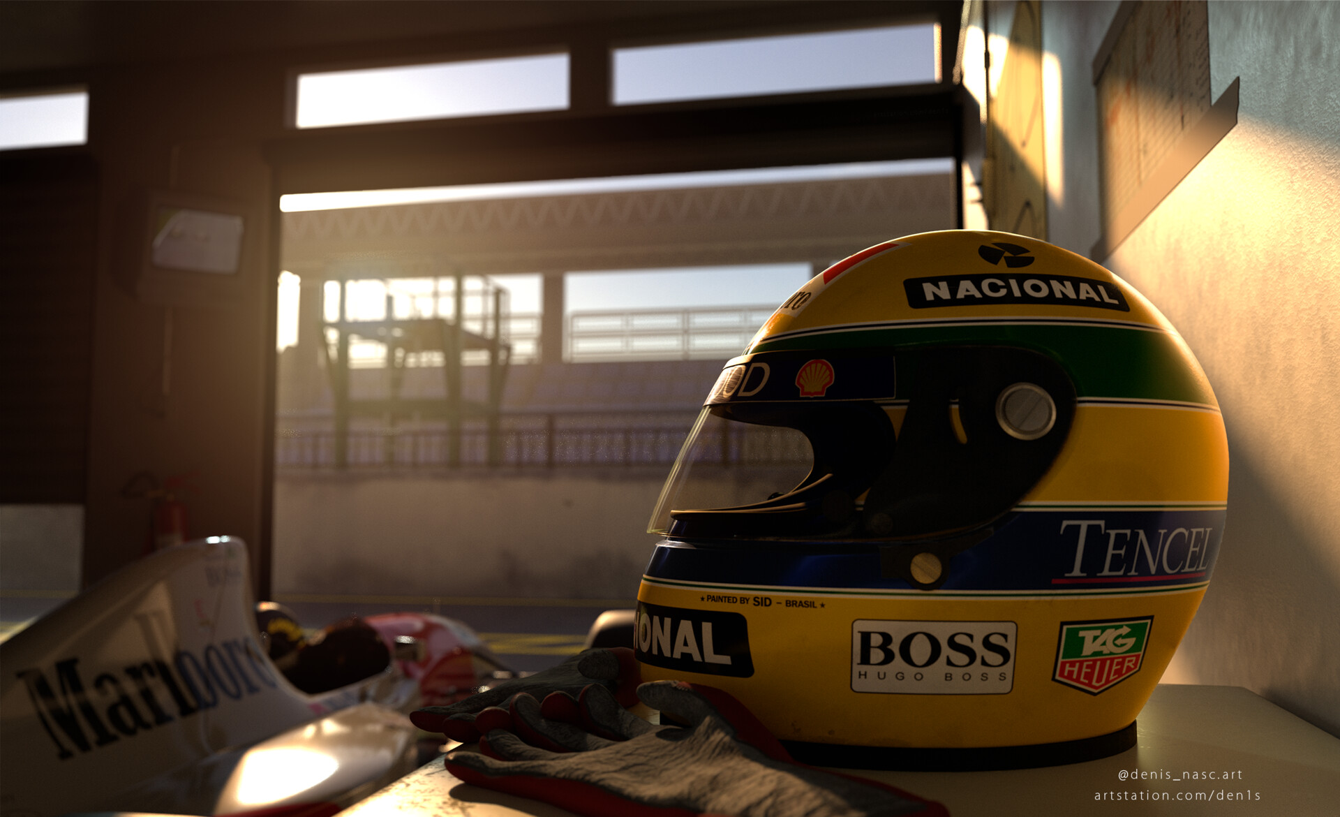 ArtStation - Senna's Helmet