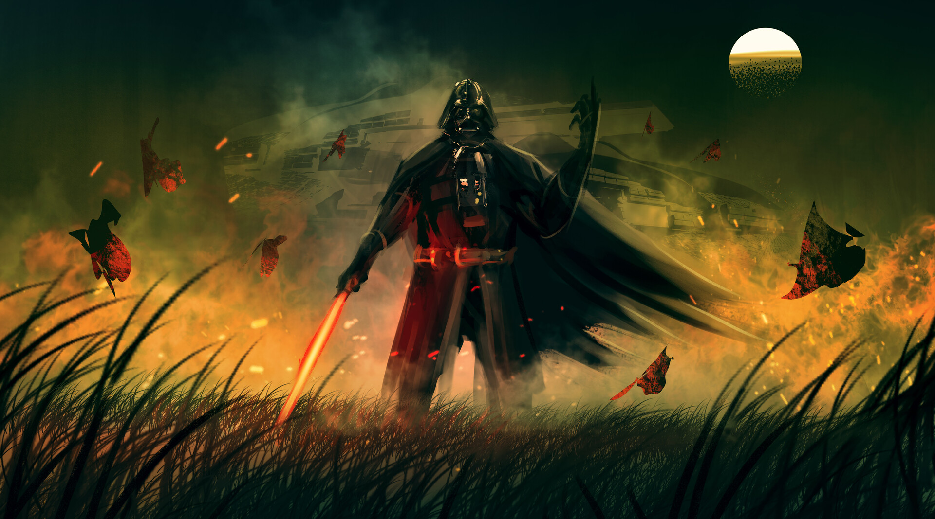 ArtStation - Darkness Overcomes Darth Vader