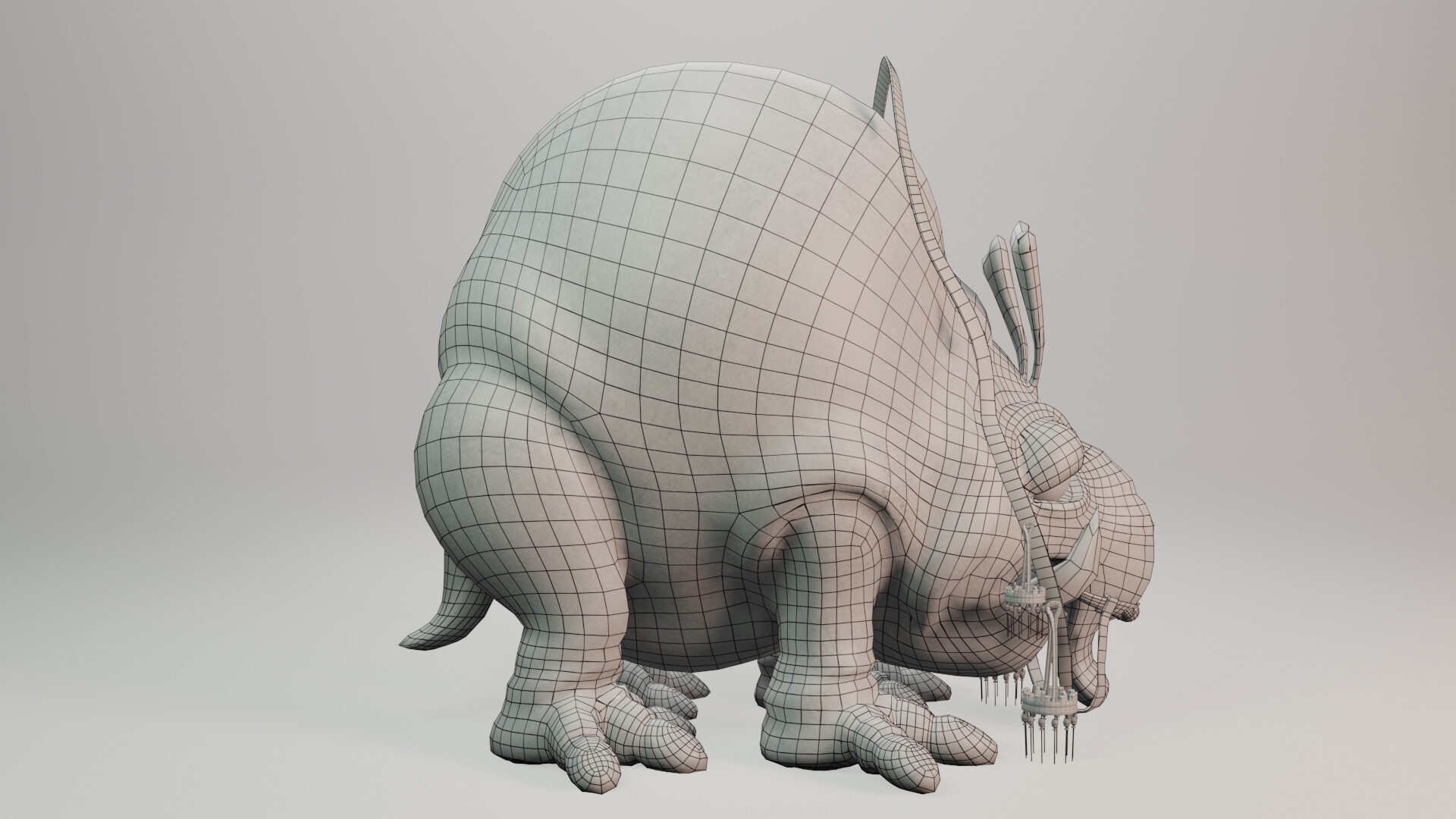 Adrian Pagador - Boarphante - 3D Stylized Creature from my 3D Modeling Demo Reel 2023, concept ...