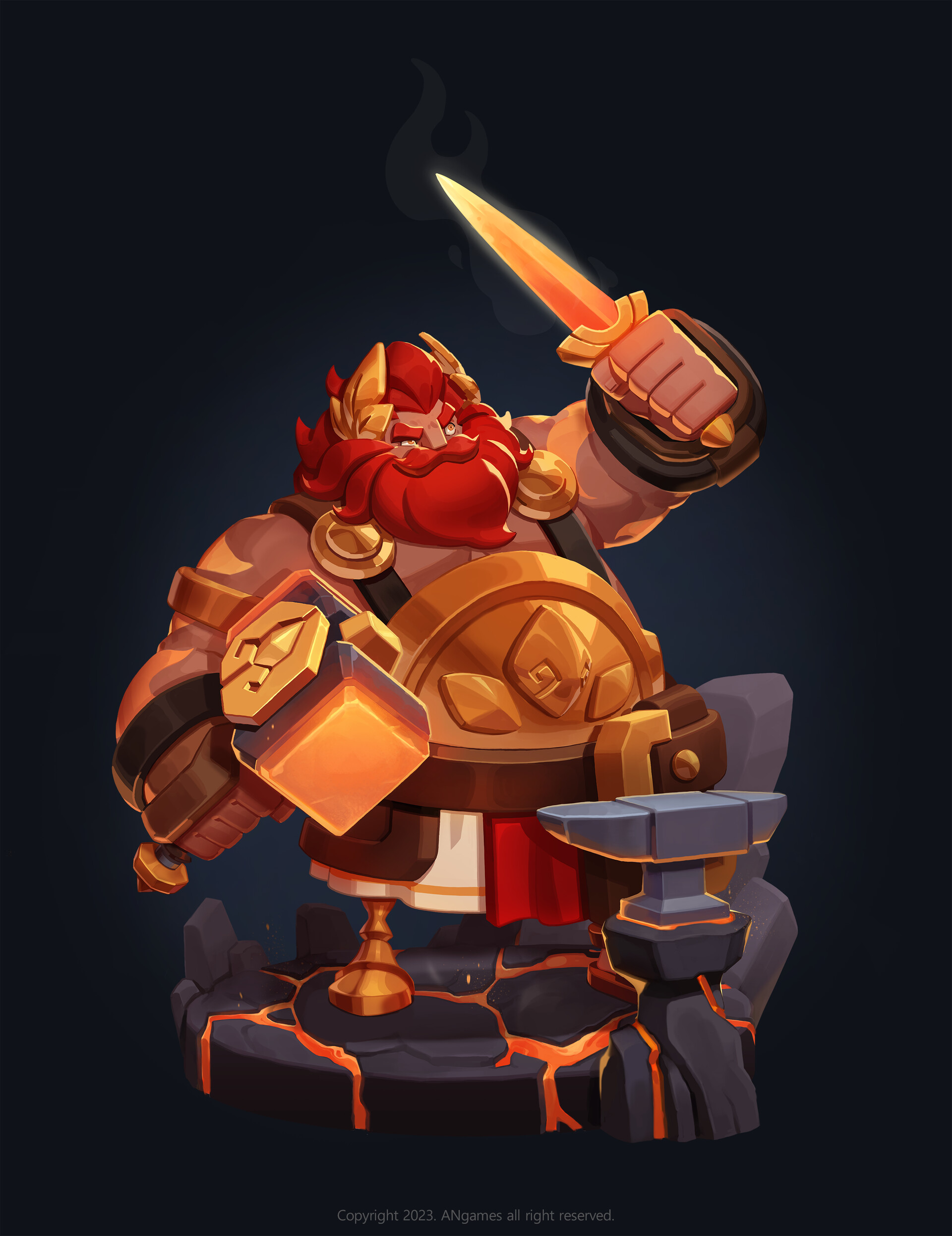 ArtStation - War of Myths - Hephaestus