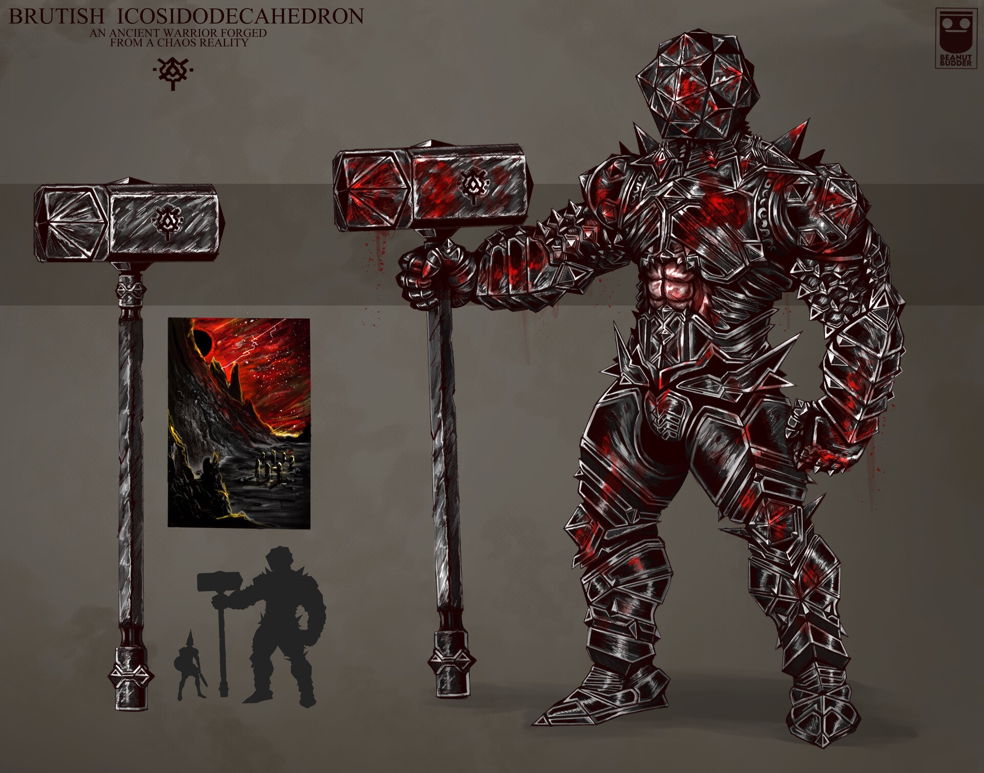 ArtStation - Brutish icosidodecahedron