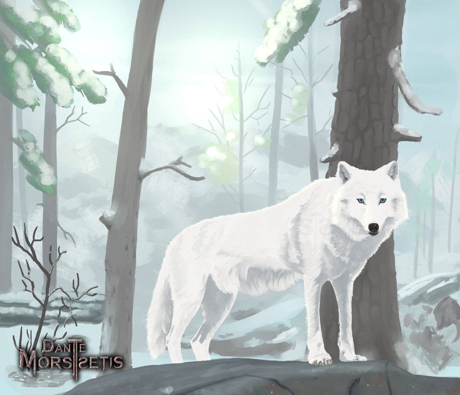 ArtStation - White wolf