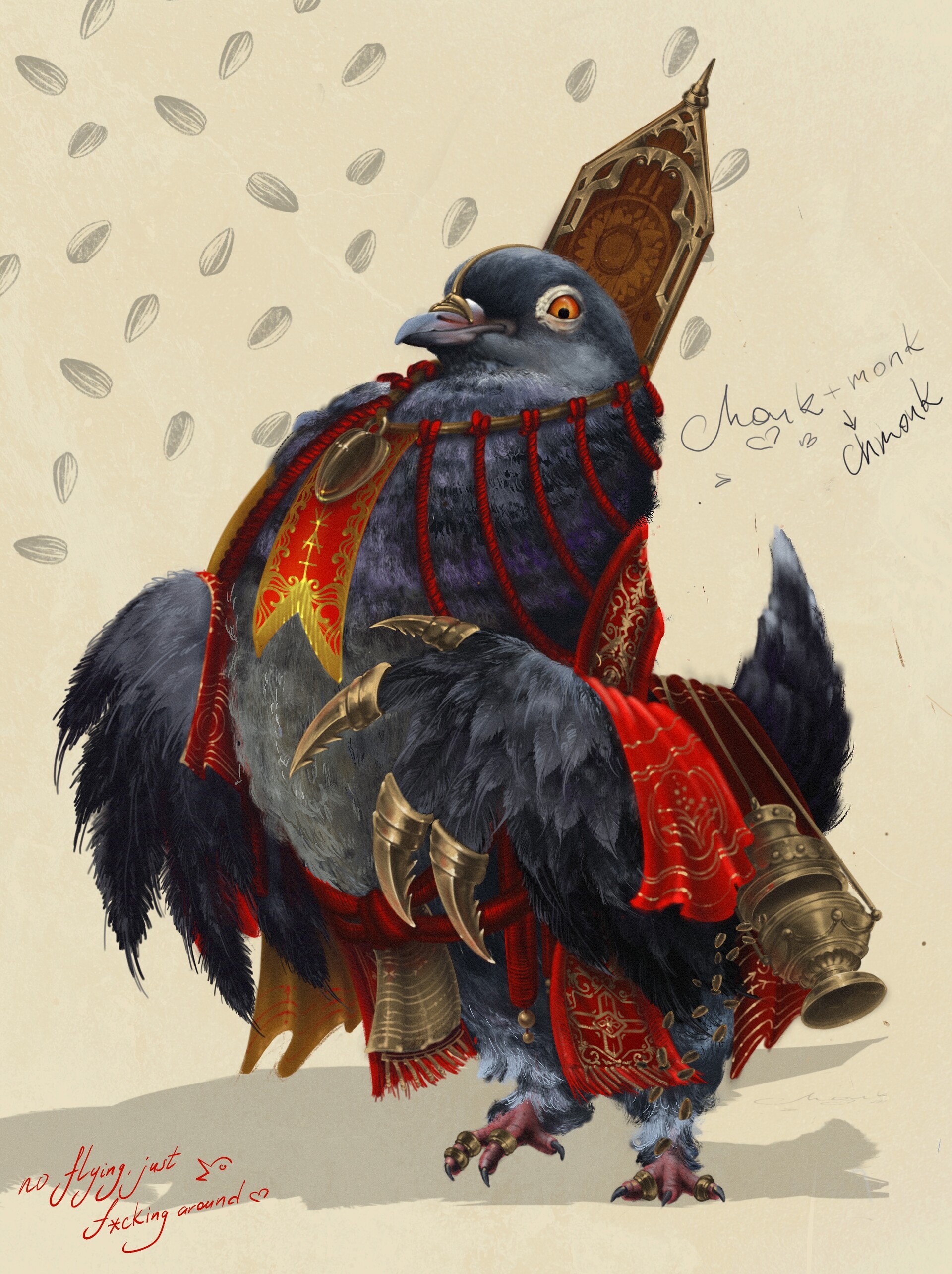 ArtStation - Cleric pigeon
