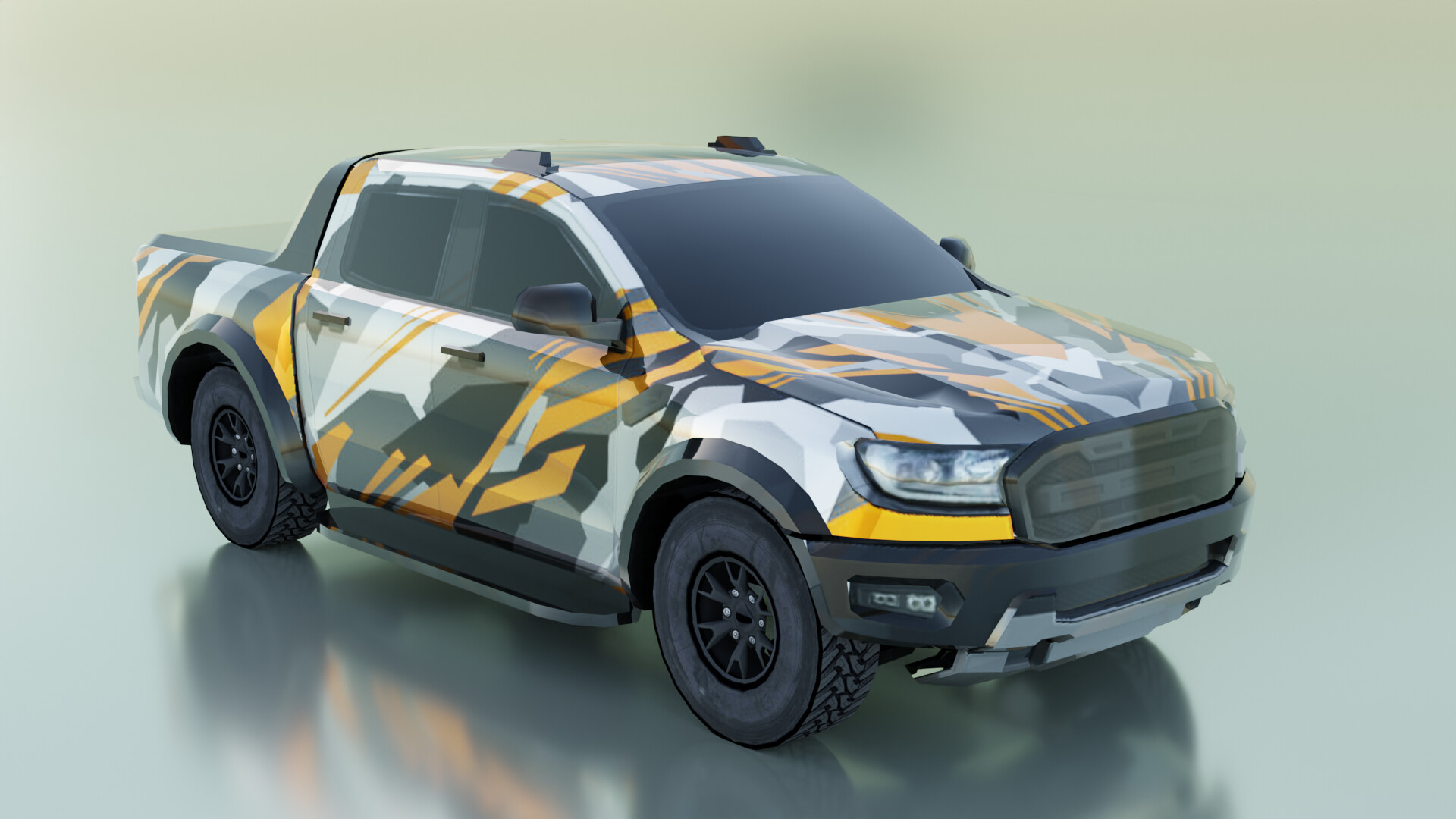 ArtStation - Low Poly GMC Truck