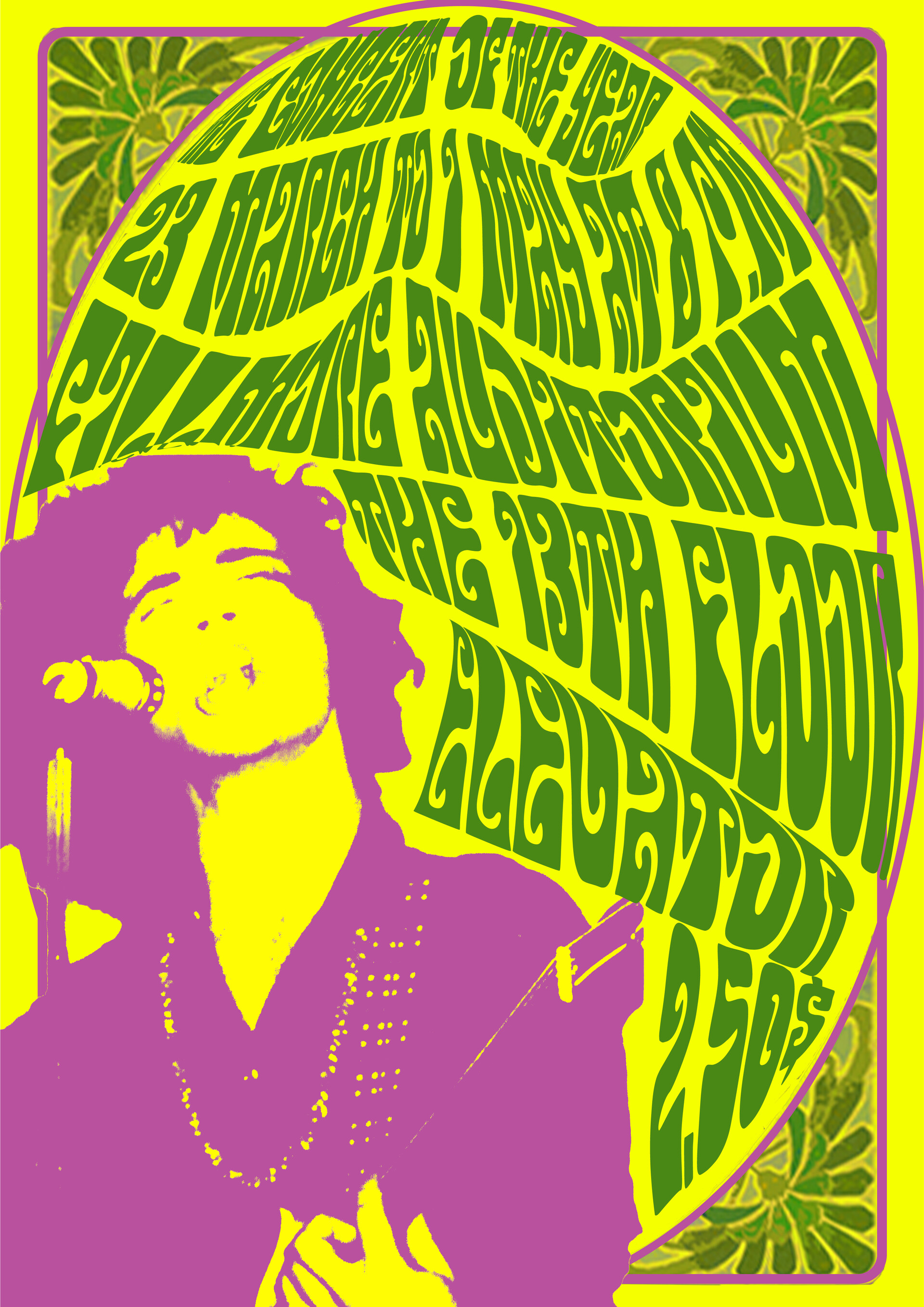 ArtStation - Psychedelic poster inspired by the 60's