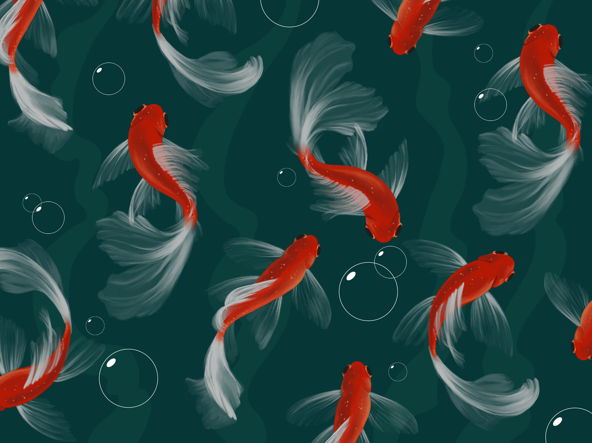 ArtStation - Koi Fish Pattern