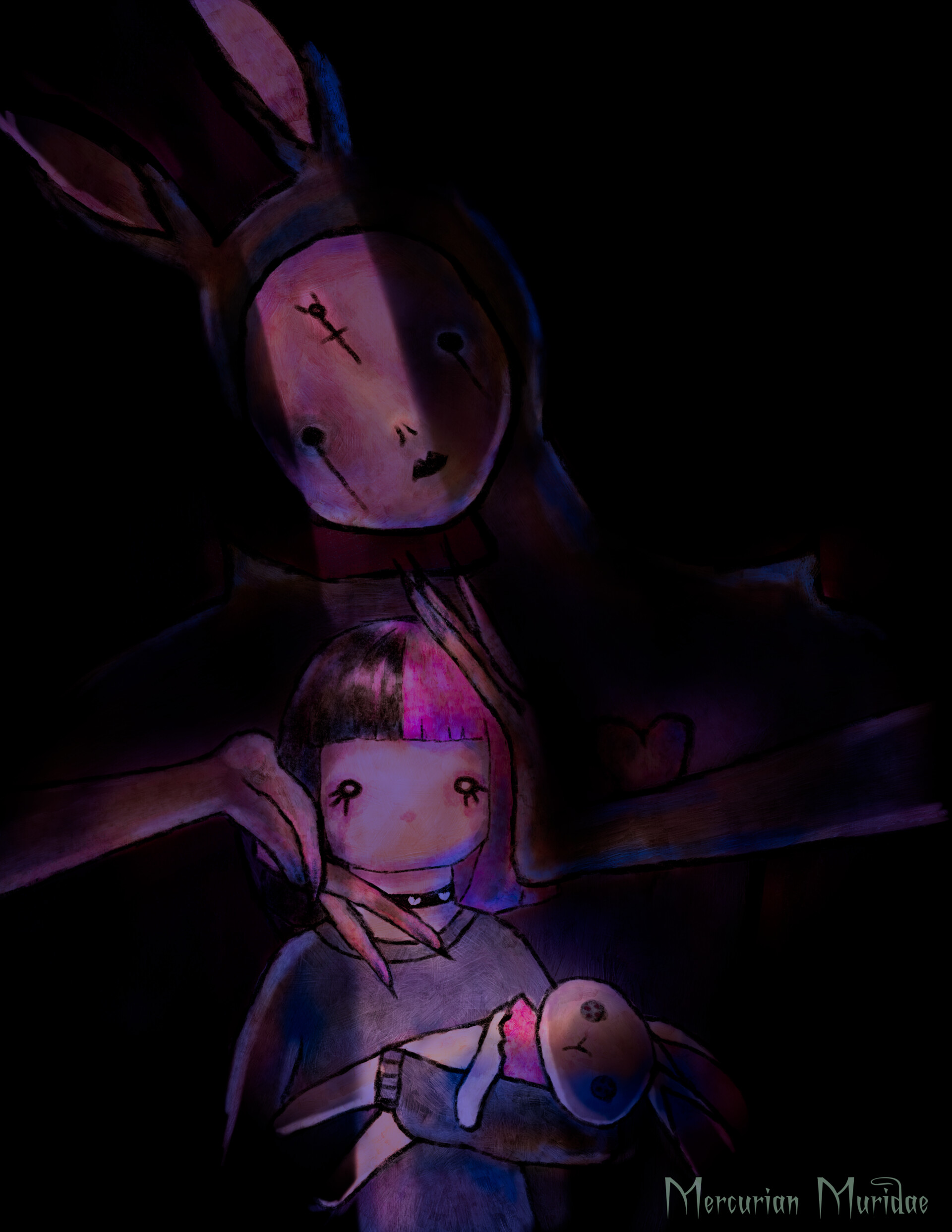 ArtStation - Spooky Self-Portrait