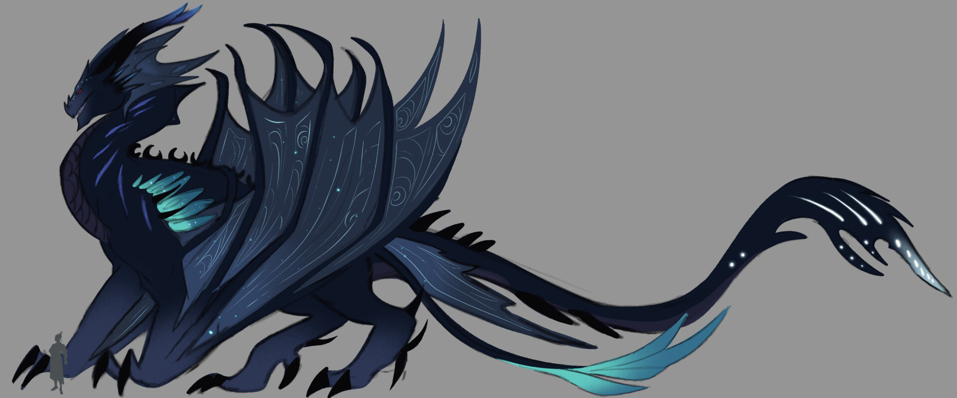 how to draw a moon dragon