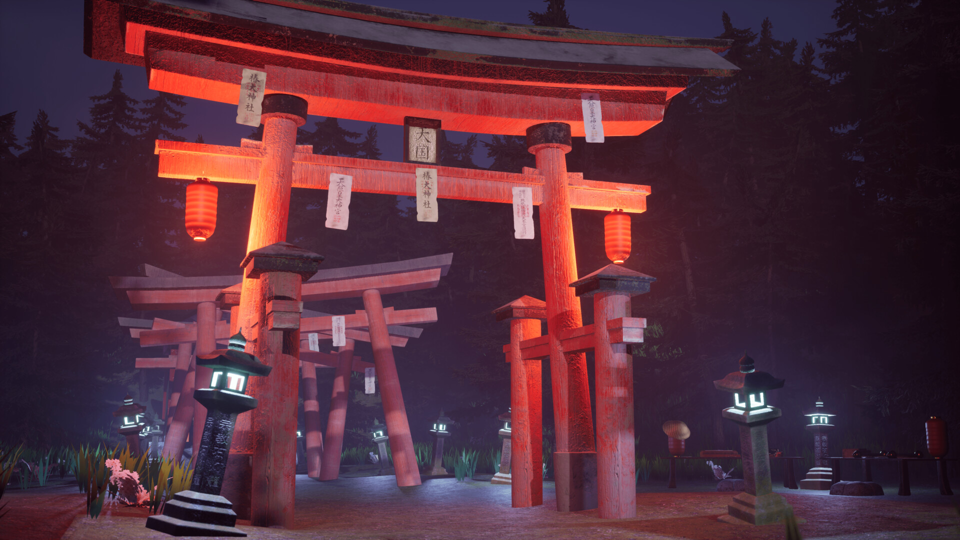 akoreyu - Mystical Shinto Shrine - Realtime Environment
